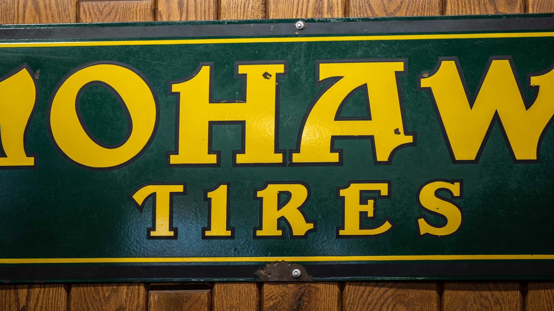1940s Mohawk Tires Single-Sided Porcelain Sign at The World’s Largest ...