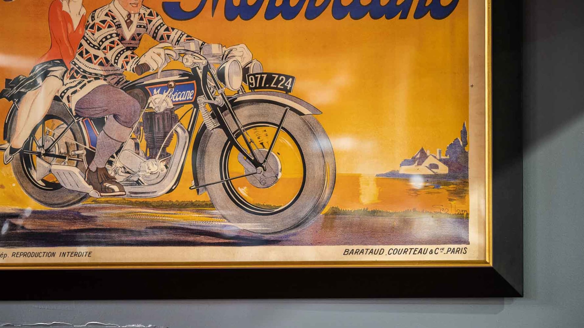1920s Motobecane Framed French Advertising Poster at The World’s ...