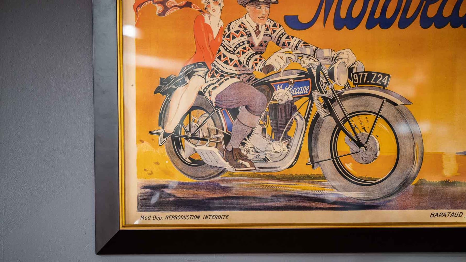 1920s Motobecane Framed French Advertising Poster at The World’s ...