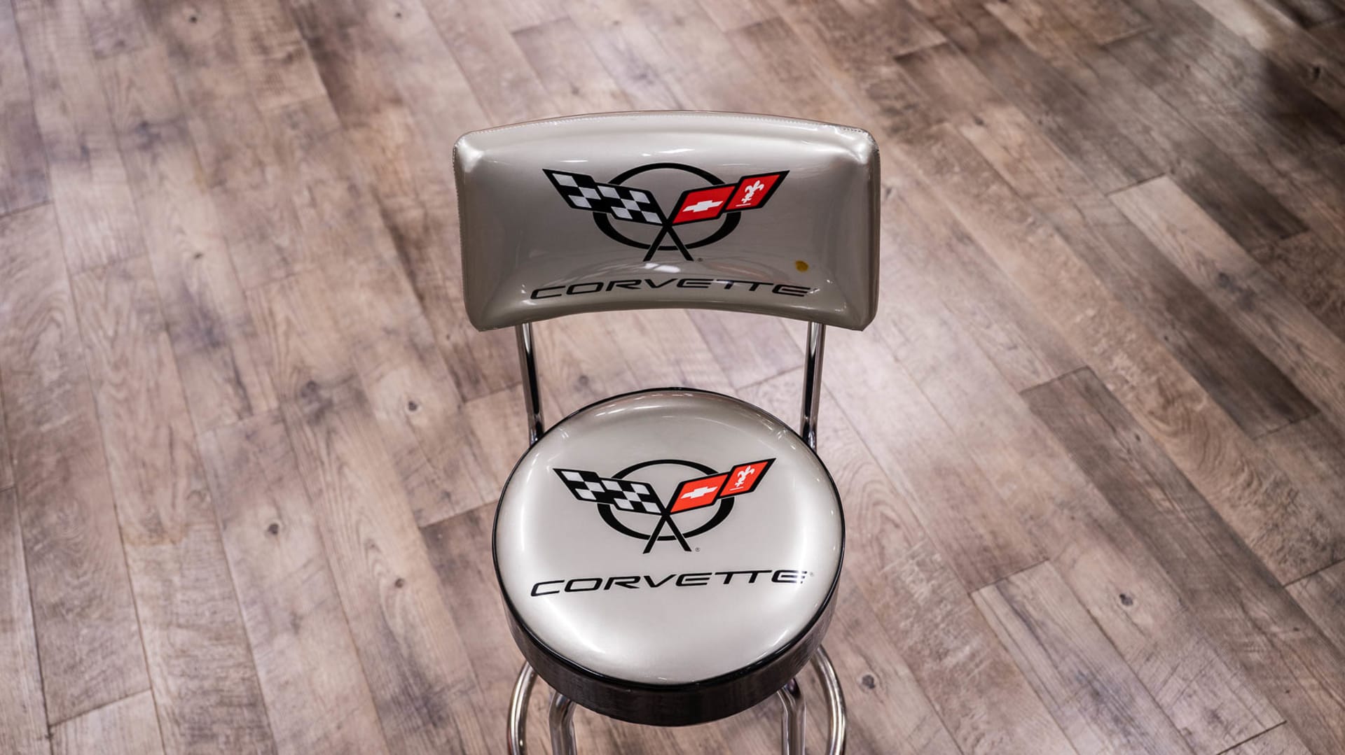 Corvette Stool with Backrest at The World’s Largest Road Art Auction ...