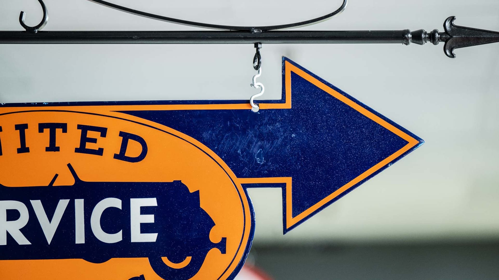 1930s United Motors Service Double-Sided Porcelain Sign at The World’s ...