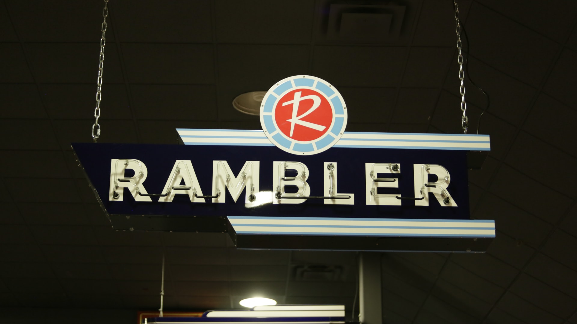 Rambler Double-Sided Neon Sign at The World’s Largest Road Art Auction ...
