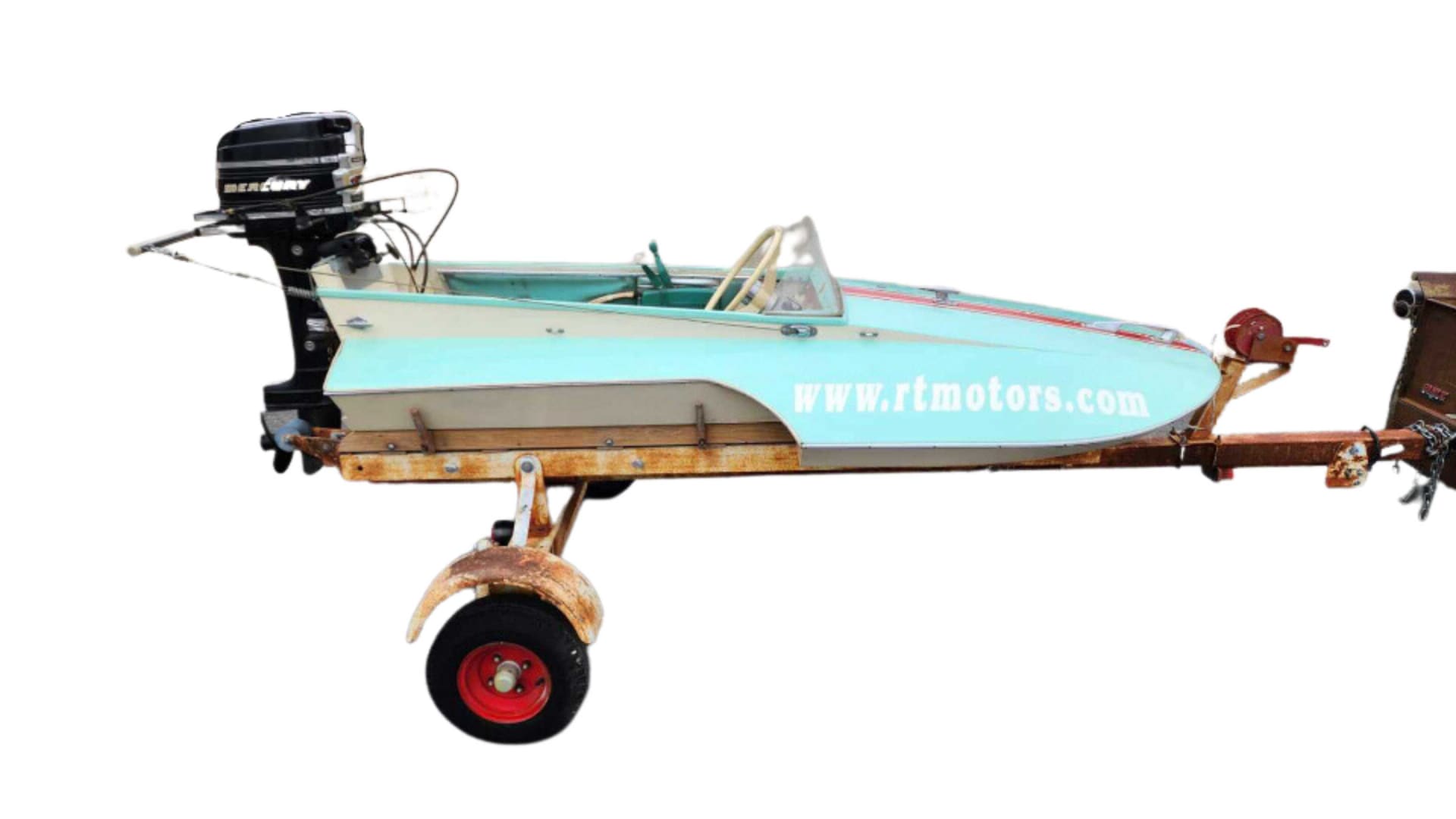 1965 Homemade Tiny Titan and Trailer Mini Hydroplane at Indy 2023 as ...