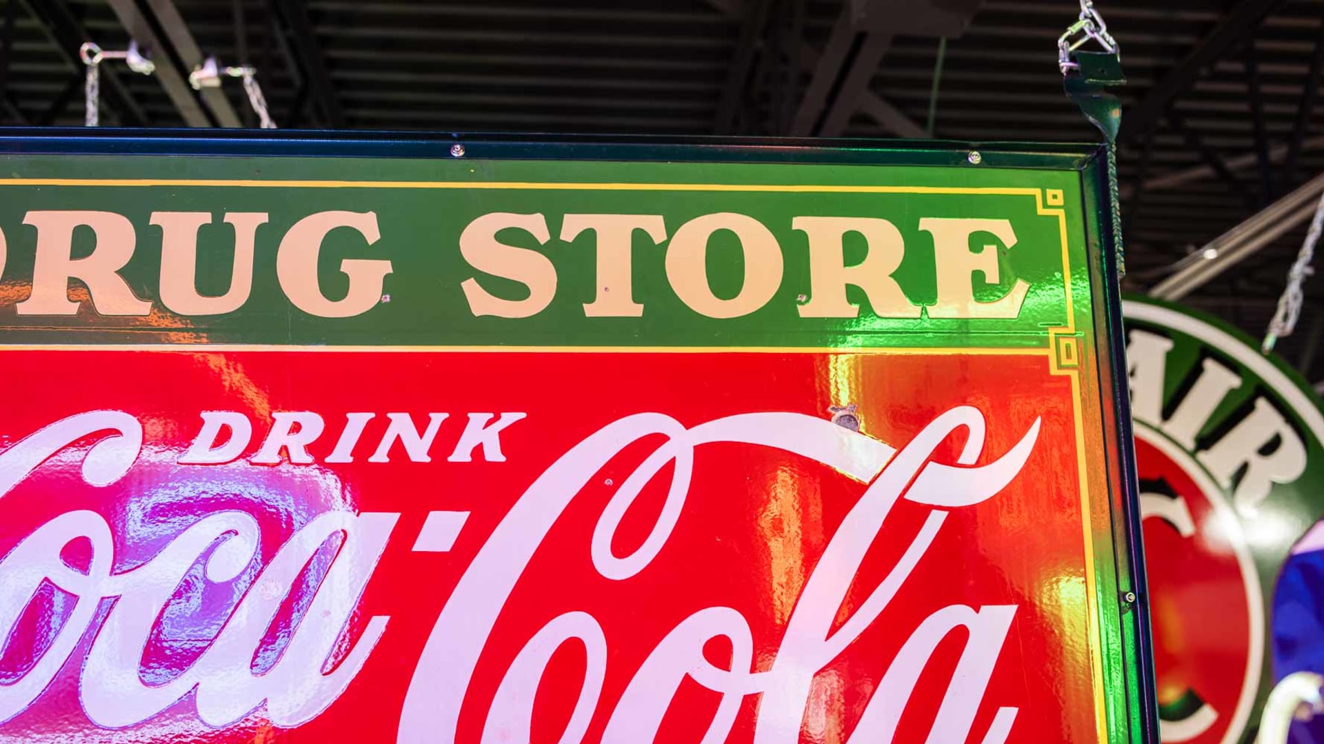 1933 Coca-Cola Double-Sided Porcelain Drug Store Sign at The World’s ...