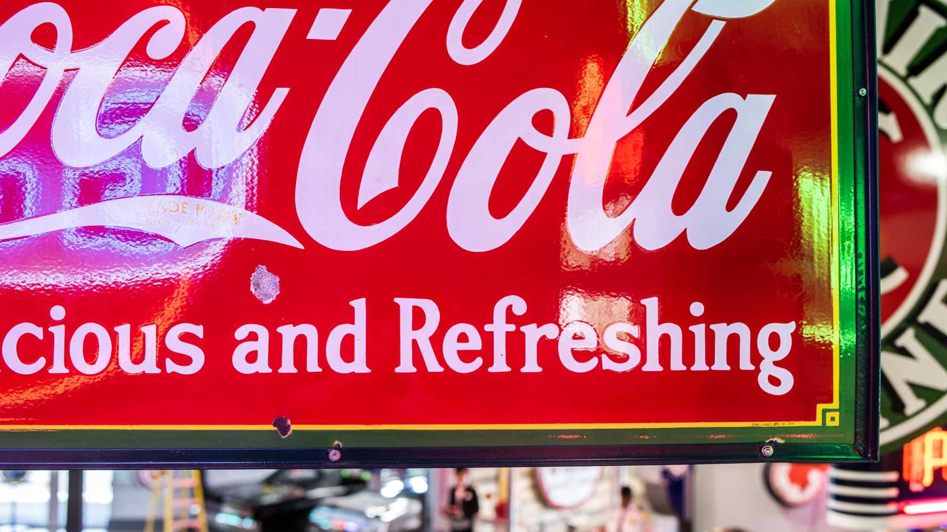 1933 Coca-Cola Double-Sided Porcelain Drug Store Sign at The World’s ...