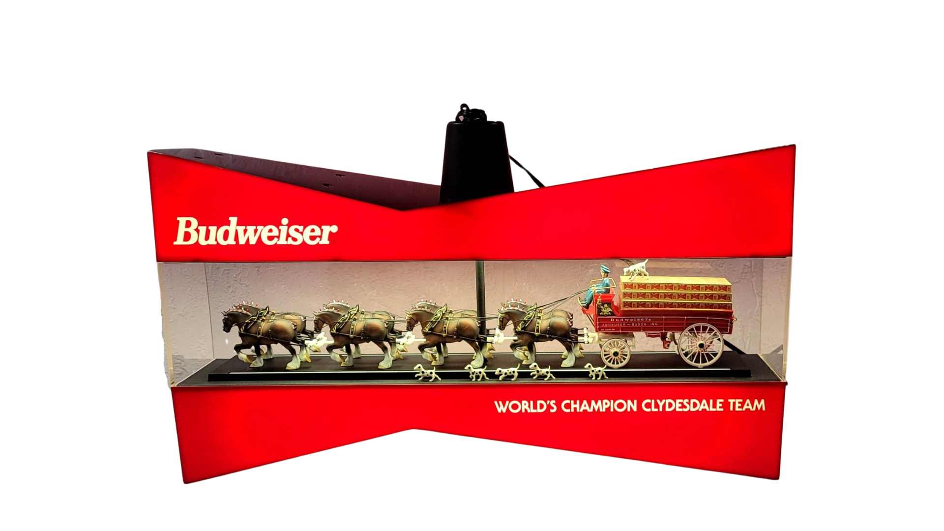 1990s Budweiser Clydesdale Rotating Light-up Sign at Indy 2023 as M39 ...