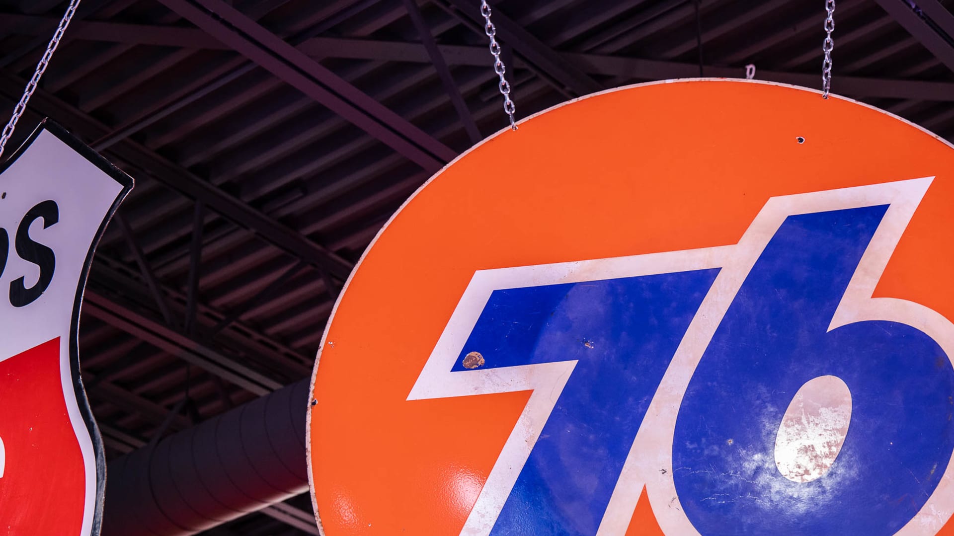 76 Gas Station Double-Sided Porcelain Sign at The World’s Largest Road ...