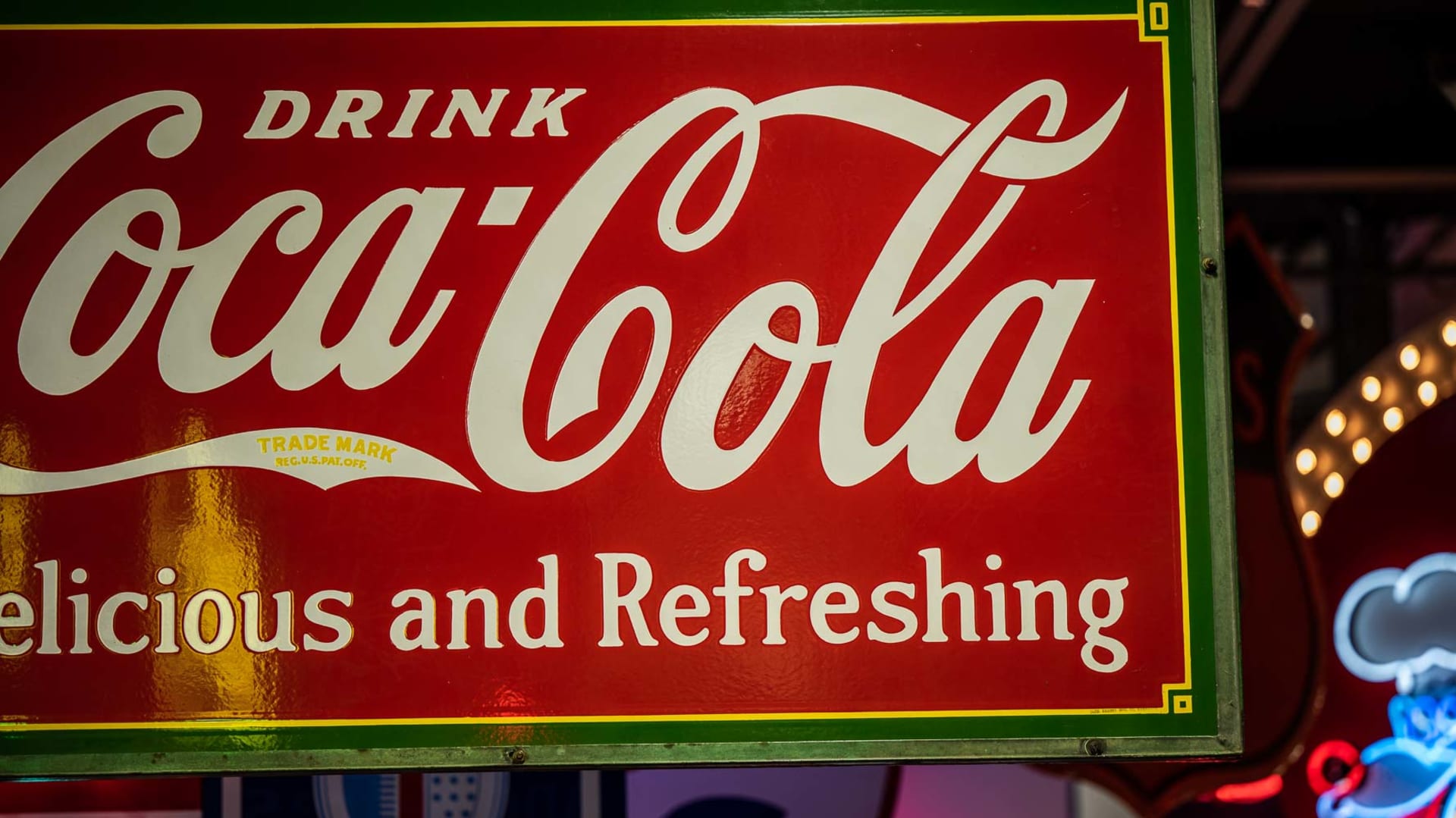1933 Coca-Cola Double-Sided Porcelain Sign at The World’s Largest Road ...