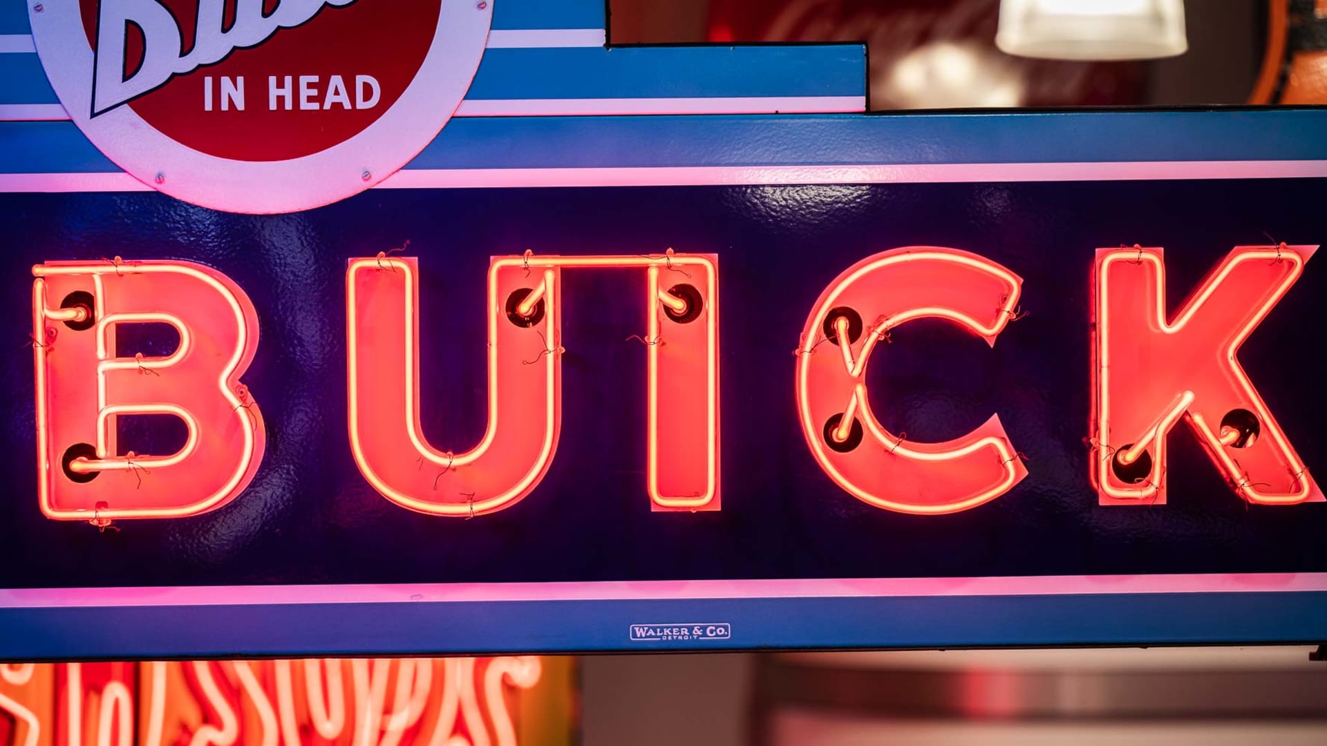 Buick Double-Sided Neon Bullnose Sign at The World’s Largest Road Art ...