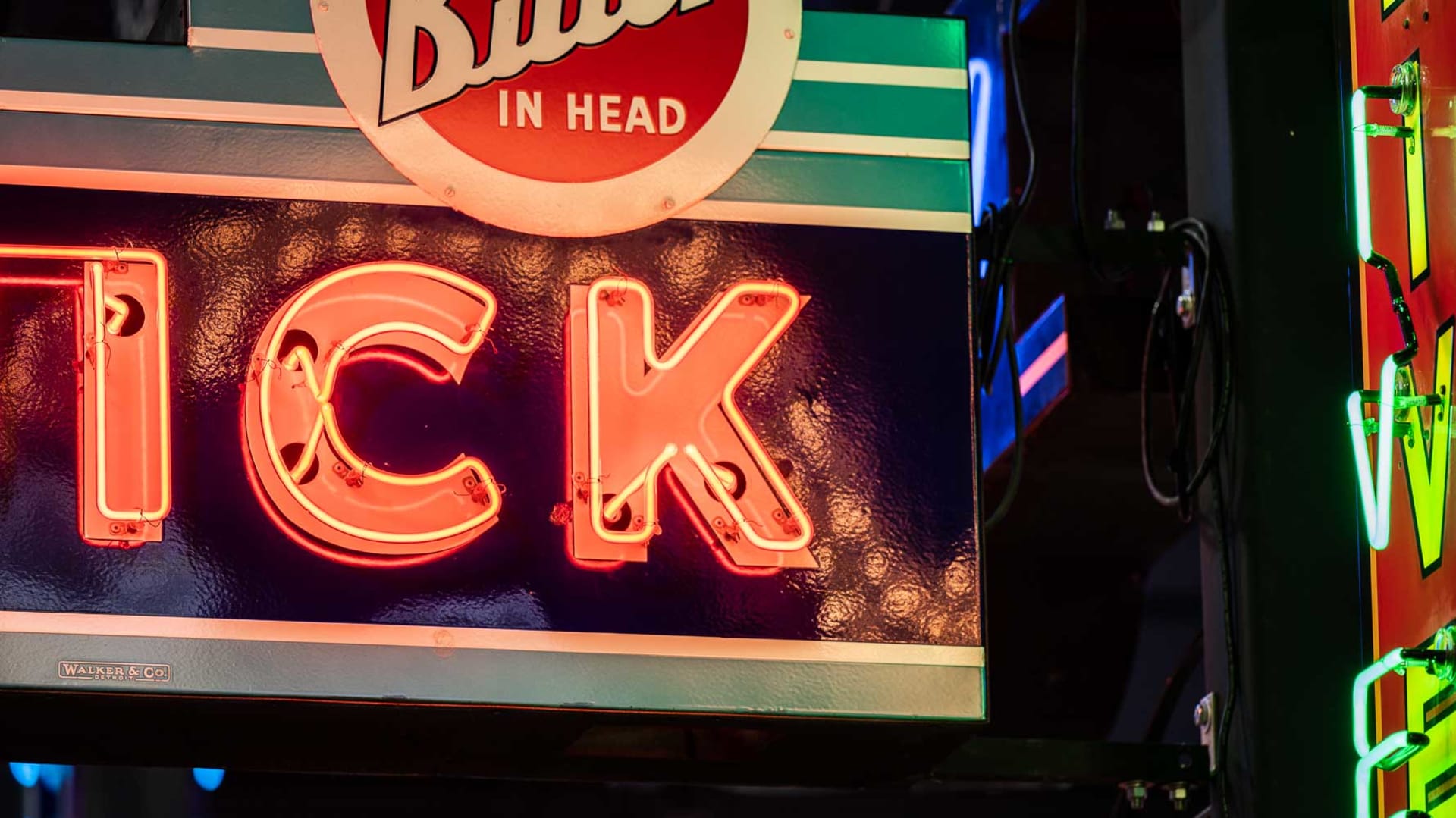 Buick Double-Sided Neon Bullnose Sign at The World’s Largest Road Art ...