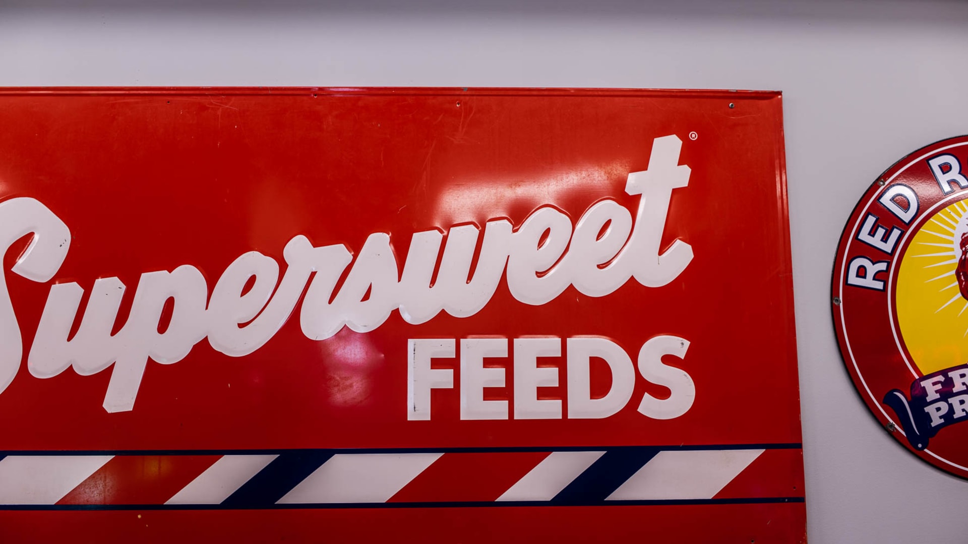 Supersweet Feeds Single-Sided Embossed Tin Sign at The World’s Largest ...