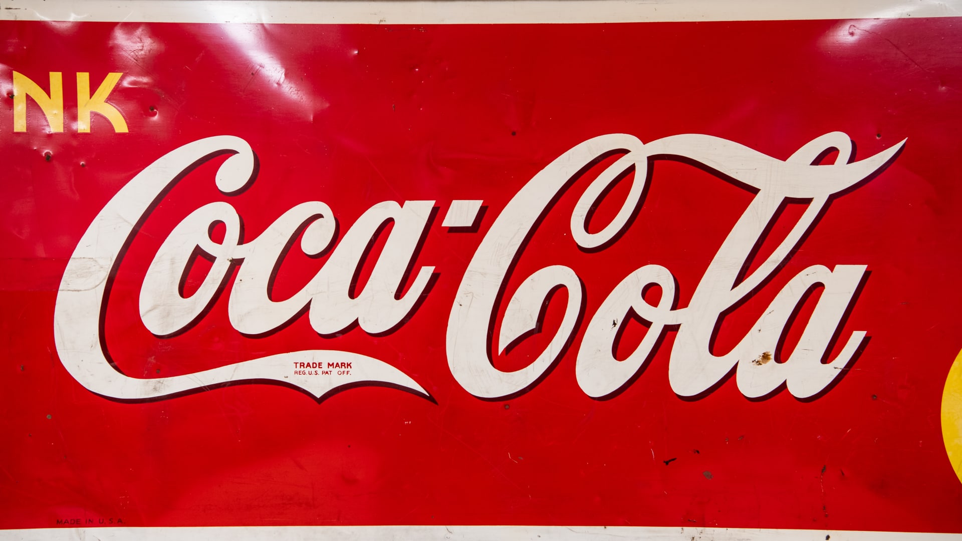 1940 Coca-Cola Single-Sided Framed Tin Sign at The World’s Largest Road ...