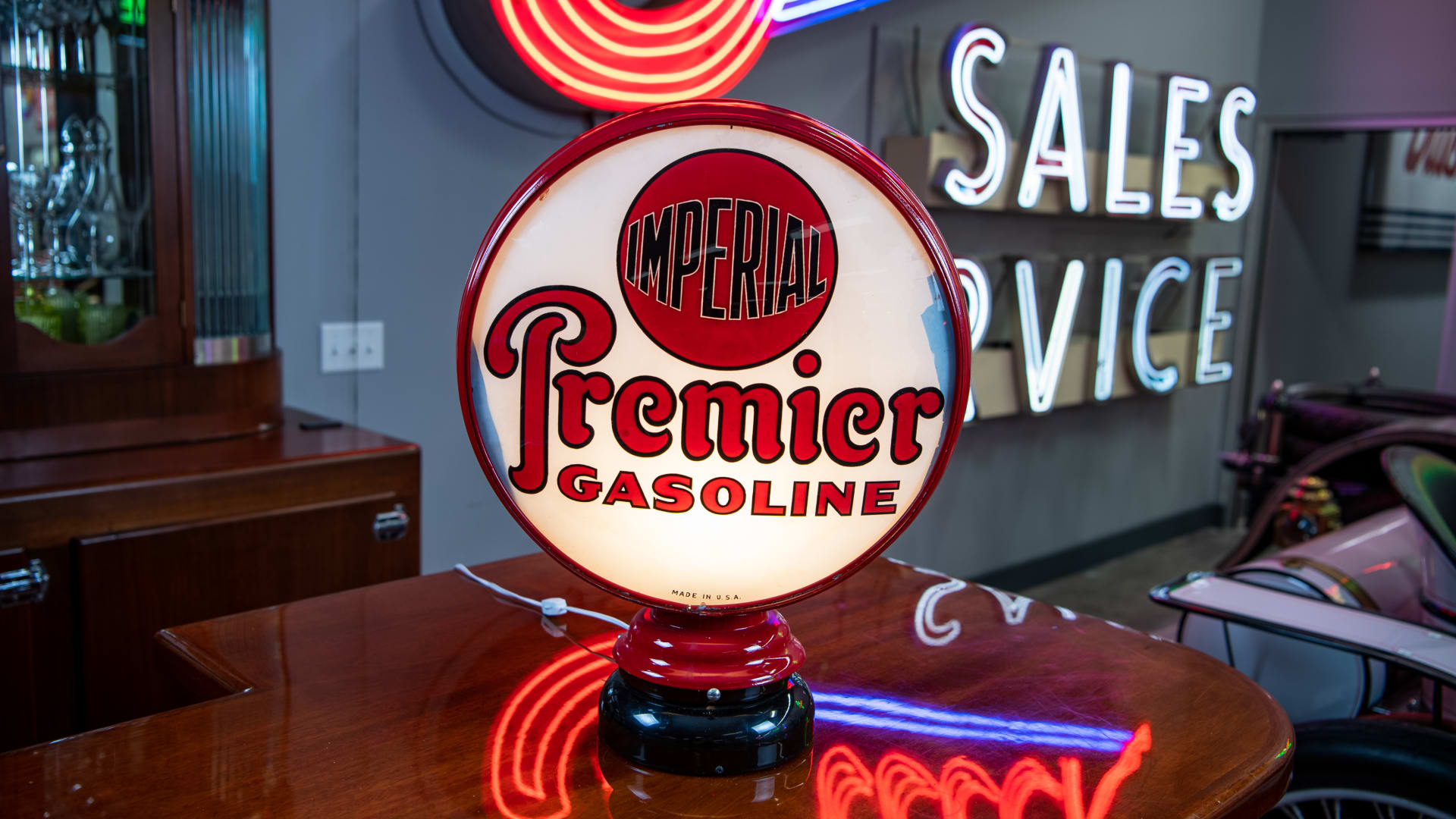 Imperial Premier Gasoline Gas Pump Globe at The World’s Largest Road ...