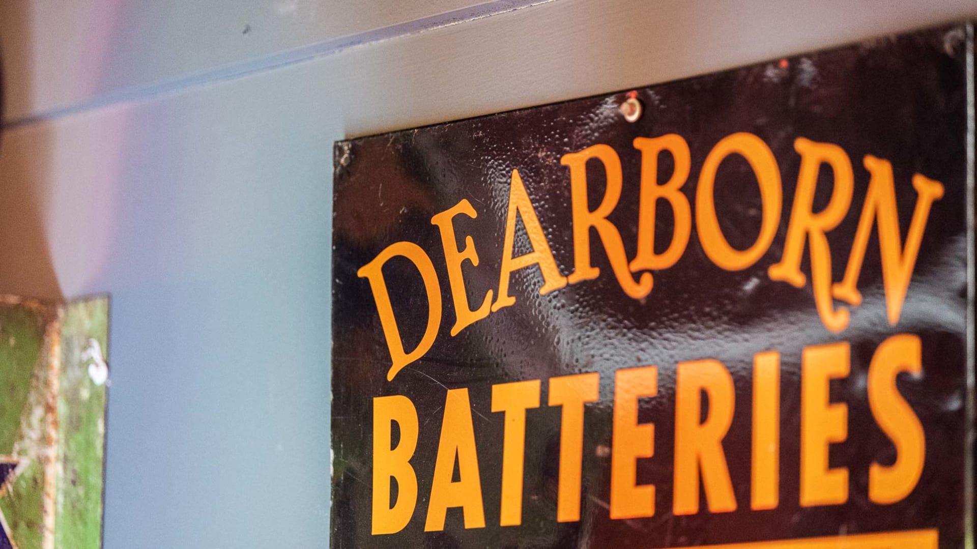 Dearborn Batteries Single-Sided Tin Sign at The World’s Largest Road ...