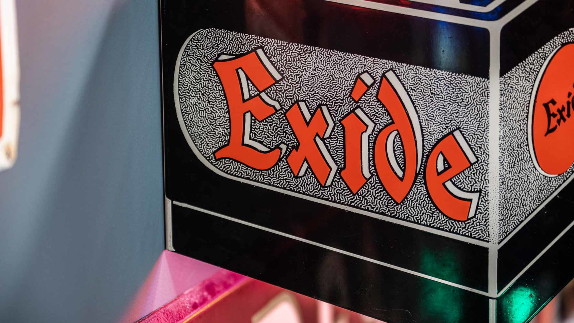 Exide Battery Tin Flange Sign at The World’s Largest Road Art Auction ...