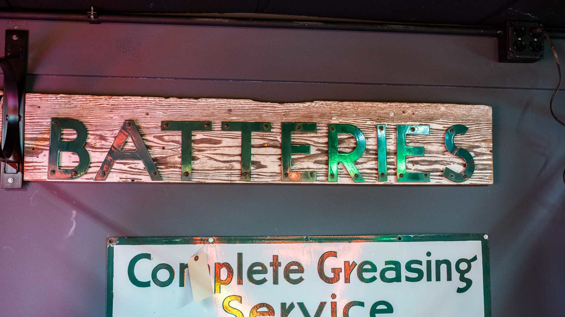 Tires & Batteries Single-Sided Signs at The World’s Largest Road Art ...