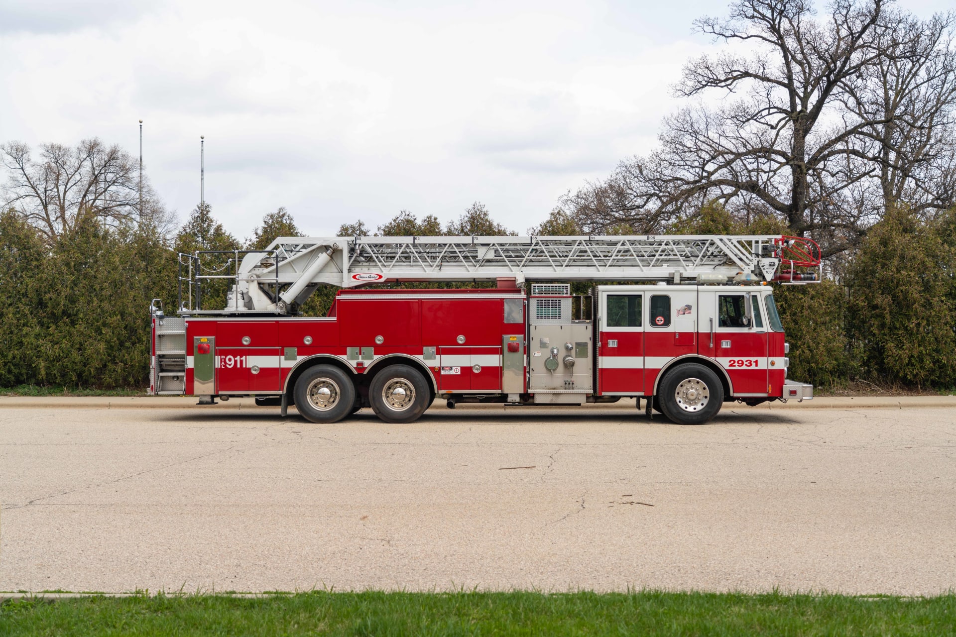 1995 Pierce Lance 105' Aerial Ladder Engine at Indy 2023 as W189 ...