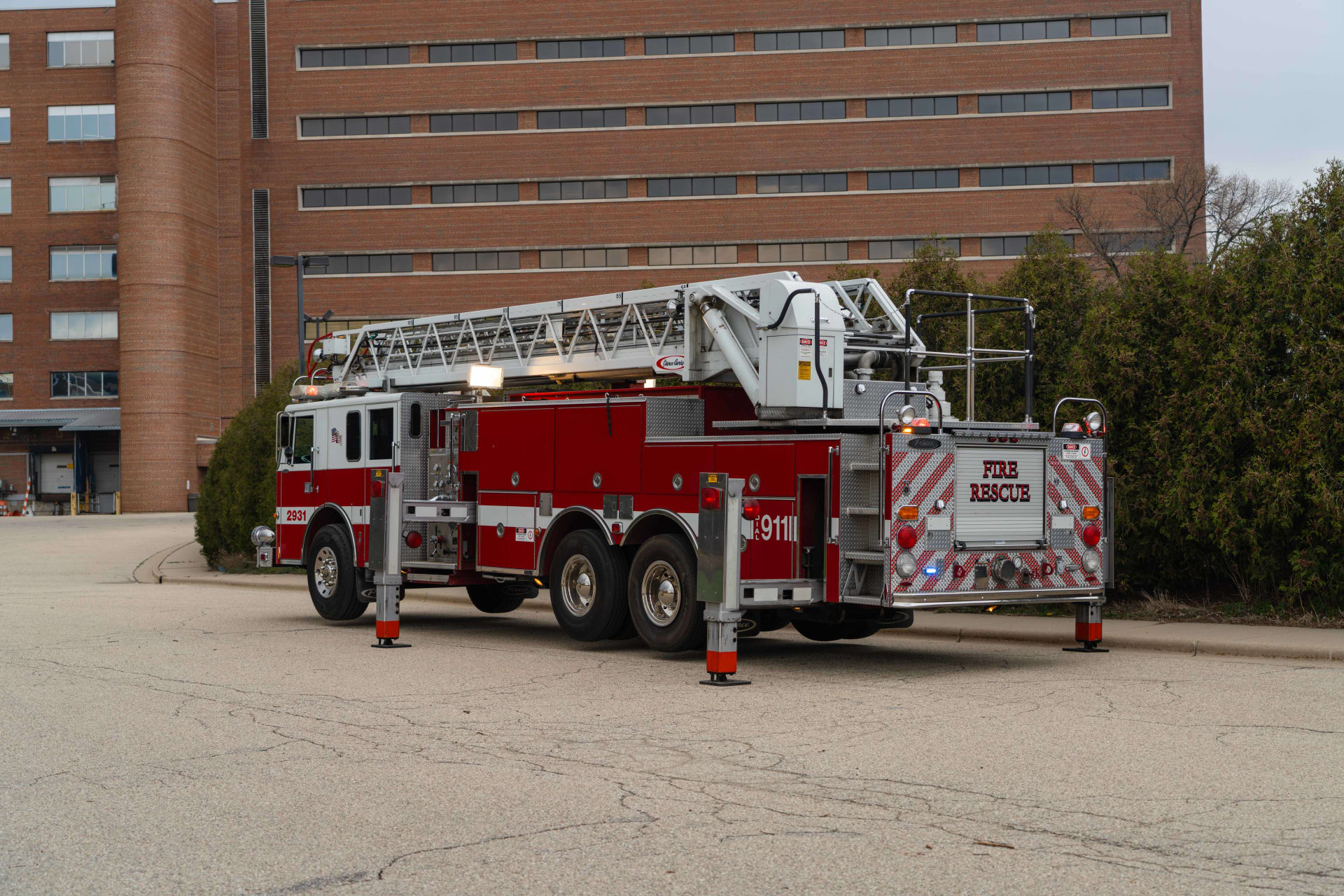 1995 Pierce Lance 105' Aerial Ladder Engine at Indy 2023 as W189 ...
