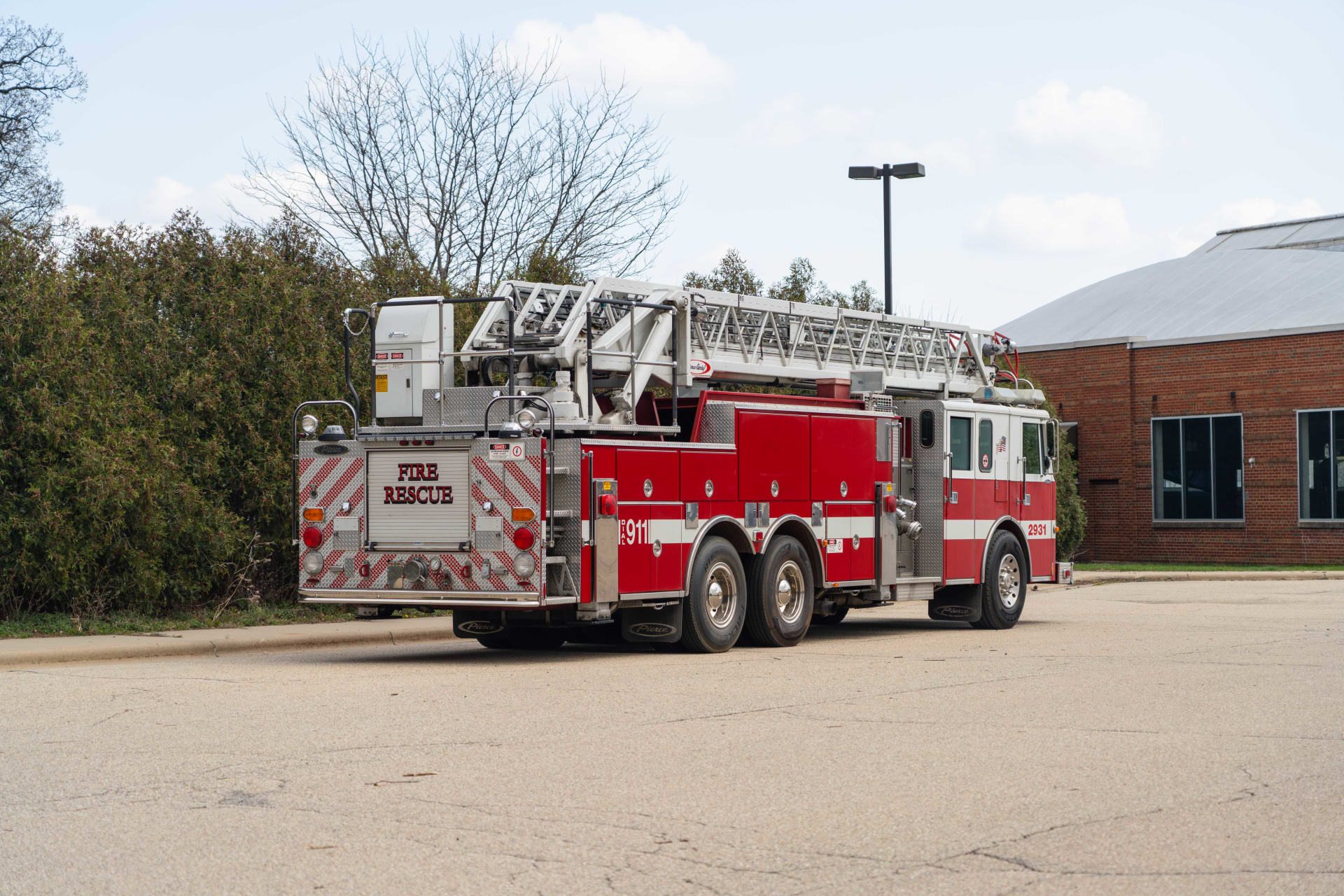 1995 Pierce Lance 105' Aerial Ladder Engine at Indy 2023 as W189 ...