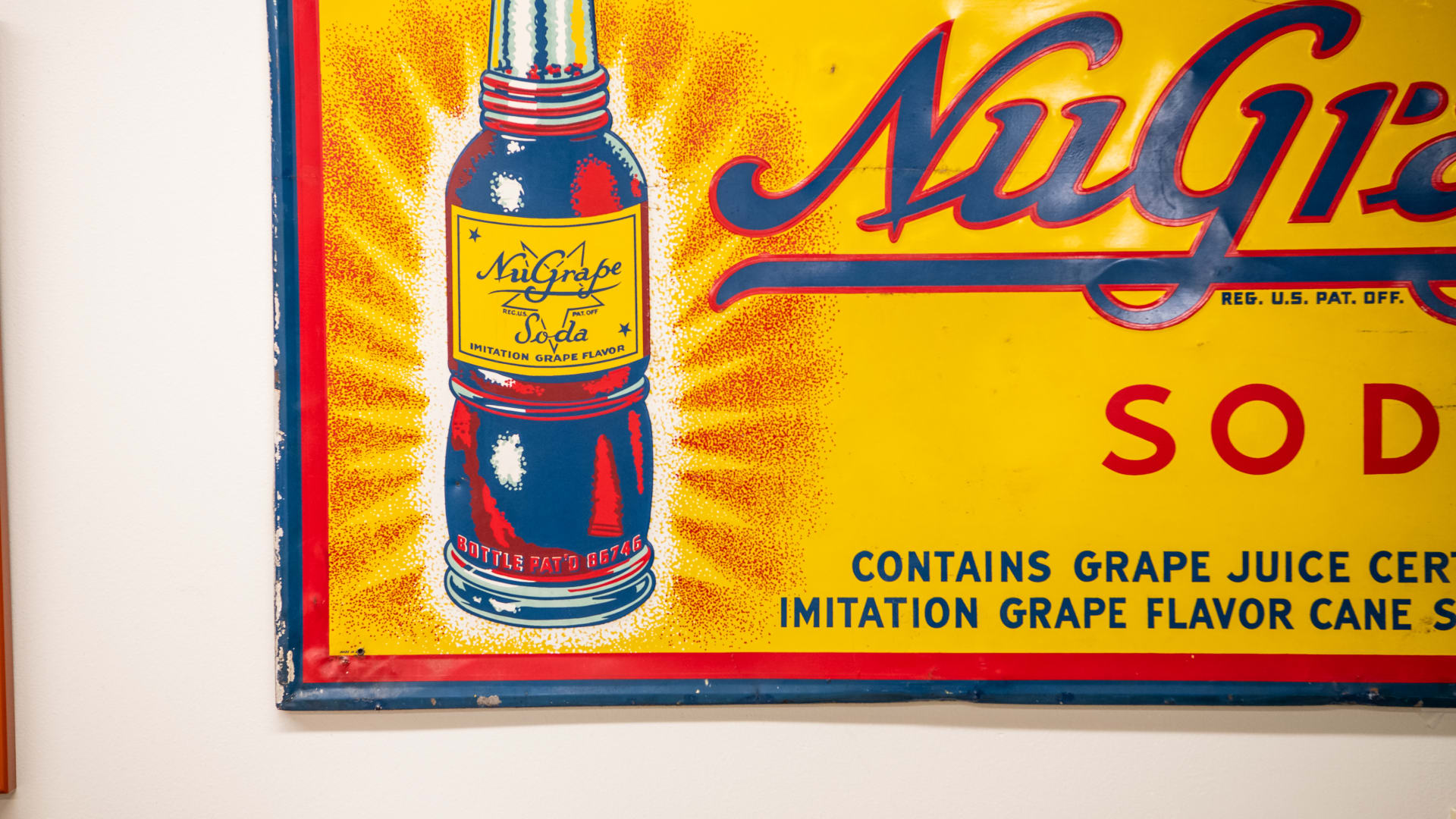 NuGrape Soda Single-Sided Tin Sign at The World’s Largest Road Art ...