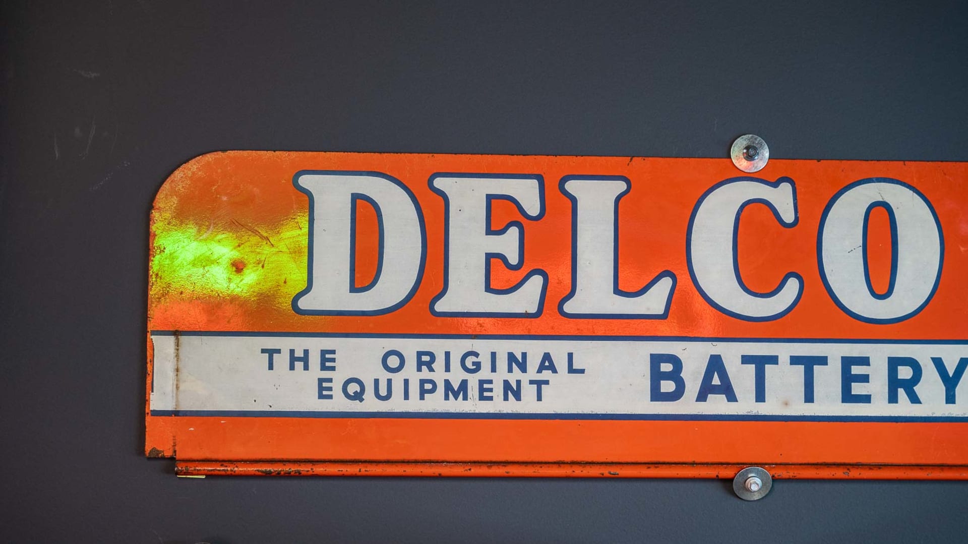 Delco Battery Double-Sided Tin Sign at The World’s Largest Road Art ...