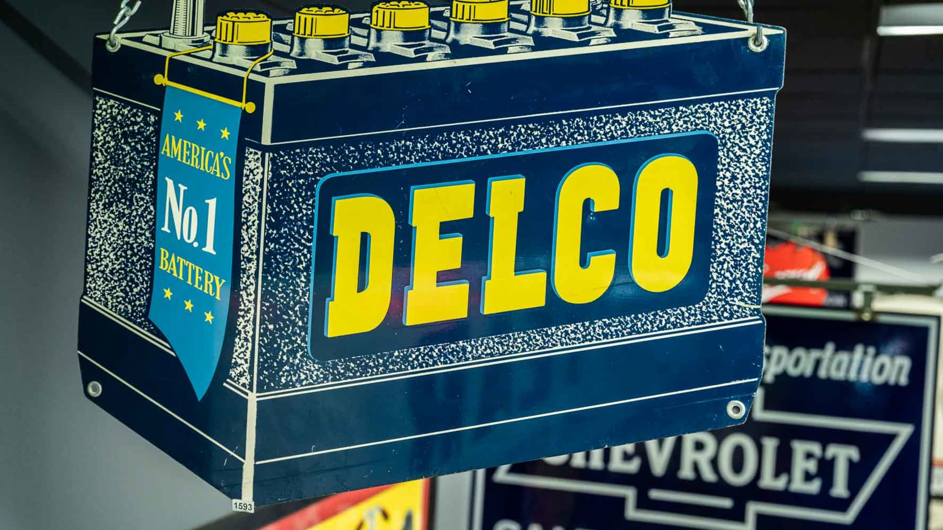 Delco Batteries Double-Sided Tin Sign at The World’s Largest Road Art ...