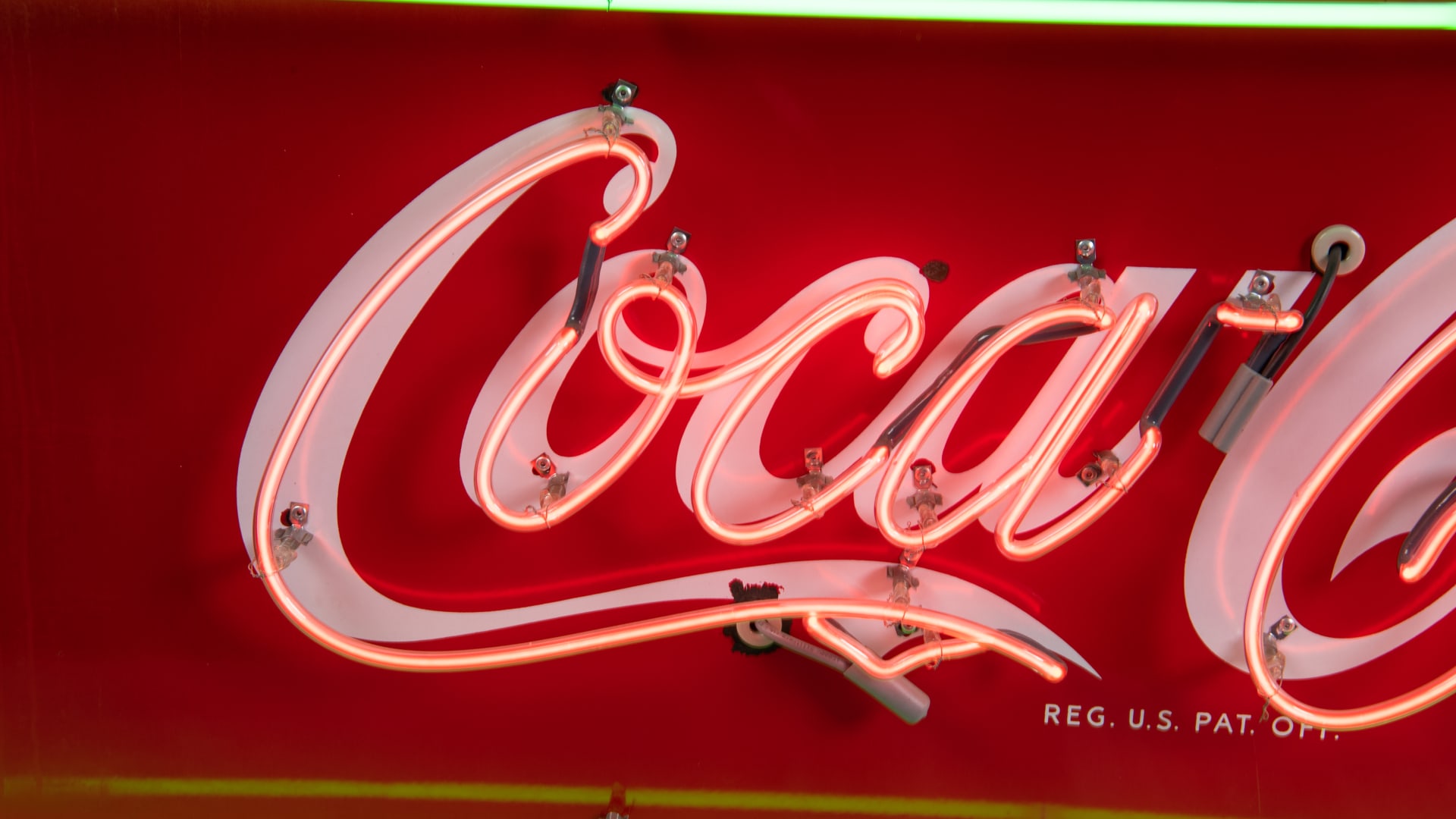 Coca-Cola Single-Sided Porcelain Neon Sign at Indy 2023 as M271.1 ...