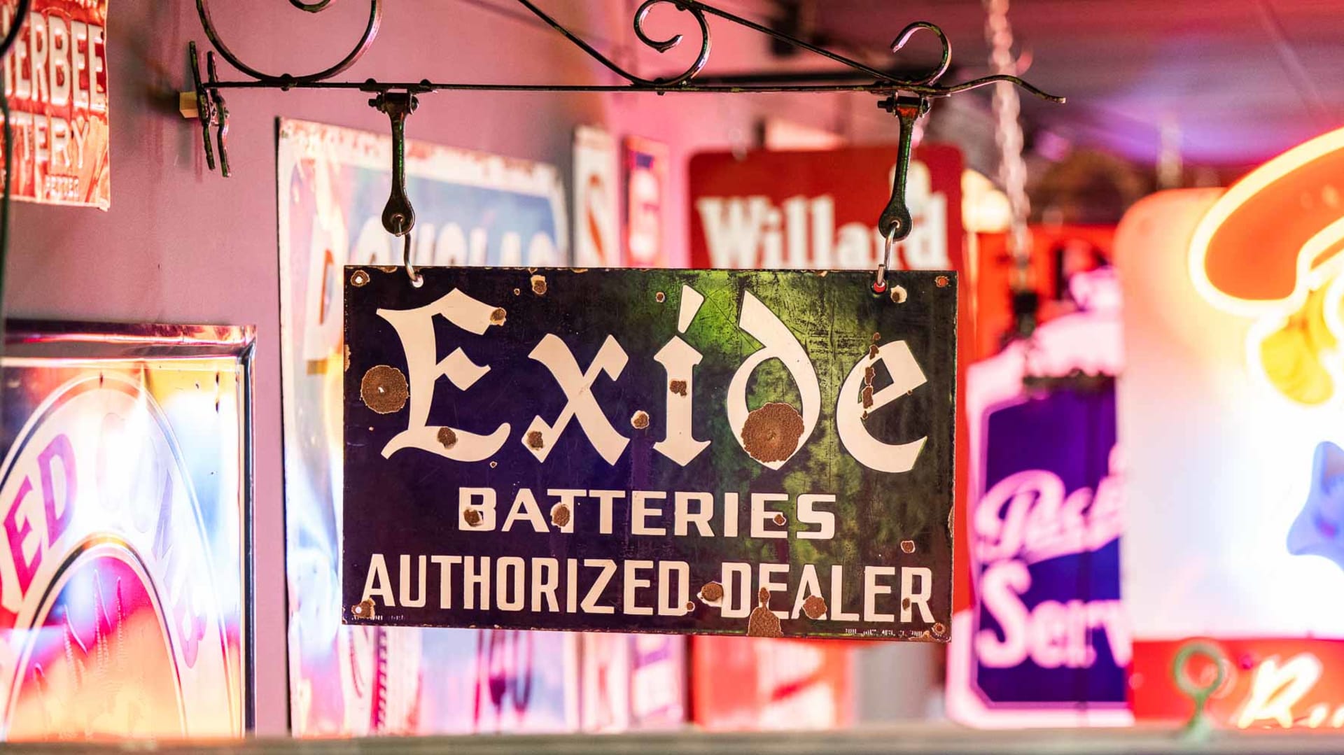 Exide Batteries Double-Sided Porcelain Sign at The World’s Largest Road ...