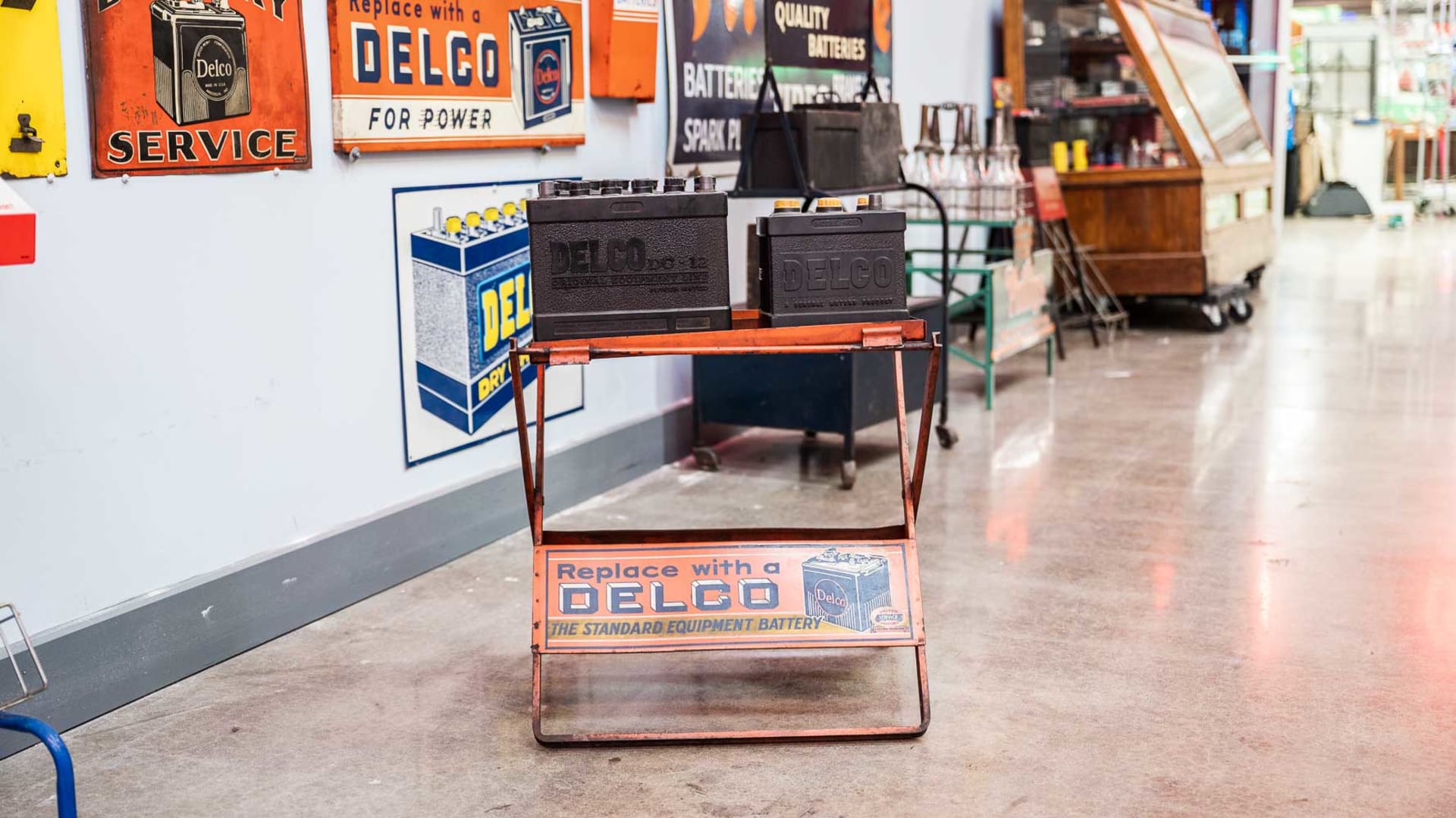 Delco Battery Display Rack with Batteries at The World’s Largest Road ...