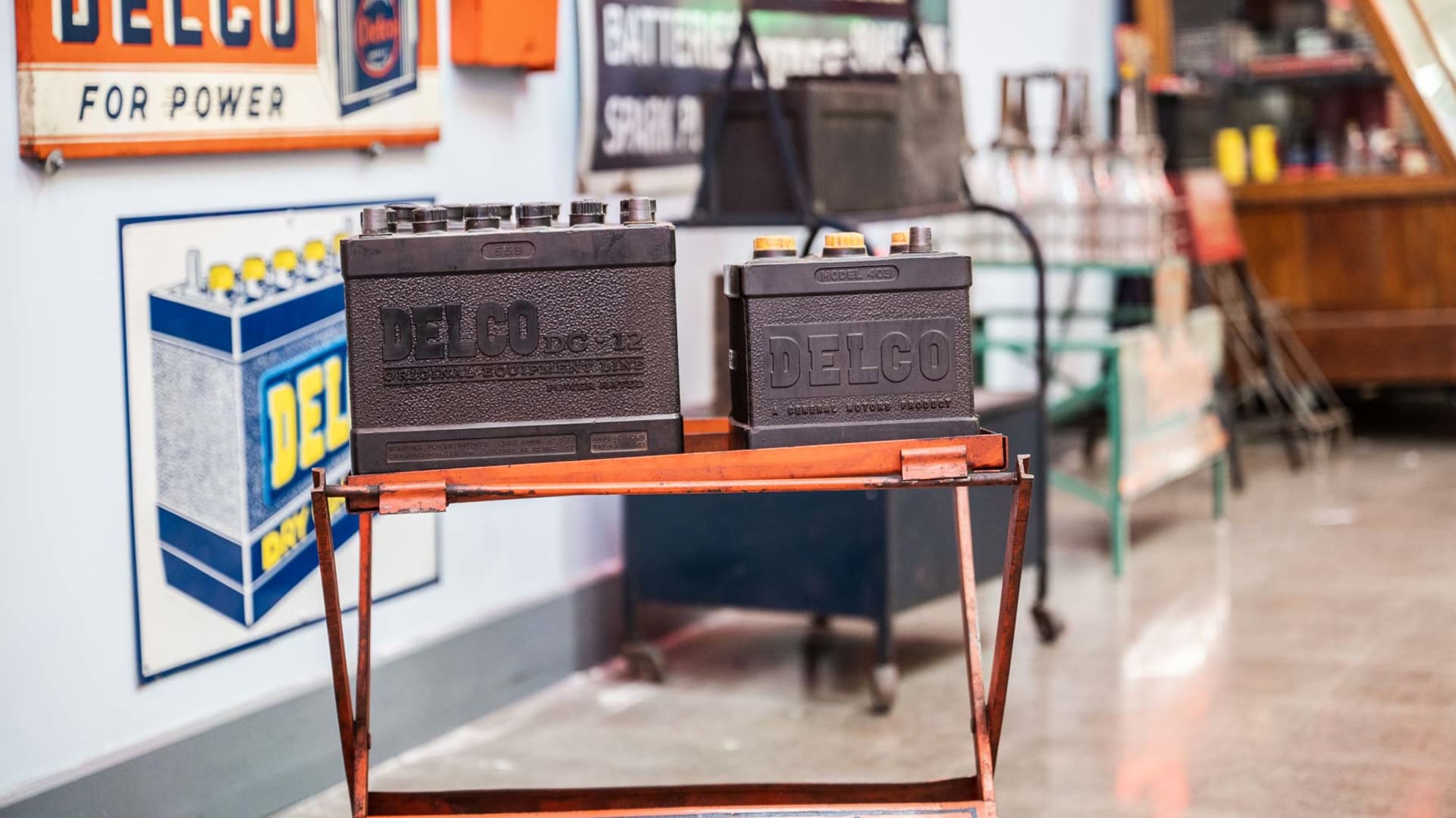 Delco Battery Display Rack with Batteries at The World’s Largest Road ...