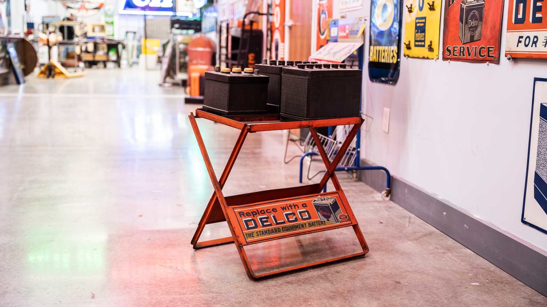 Delco Battery Display Rack with Batteries at The World’s Largest Road ...