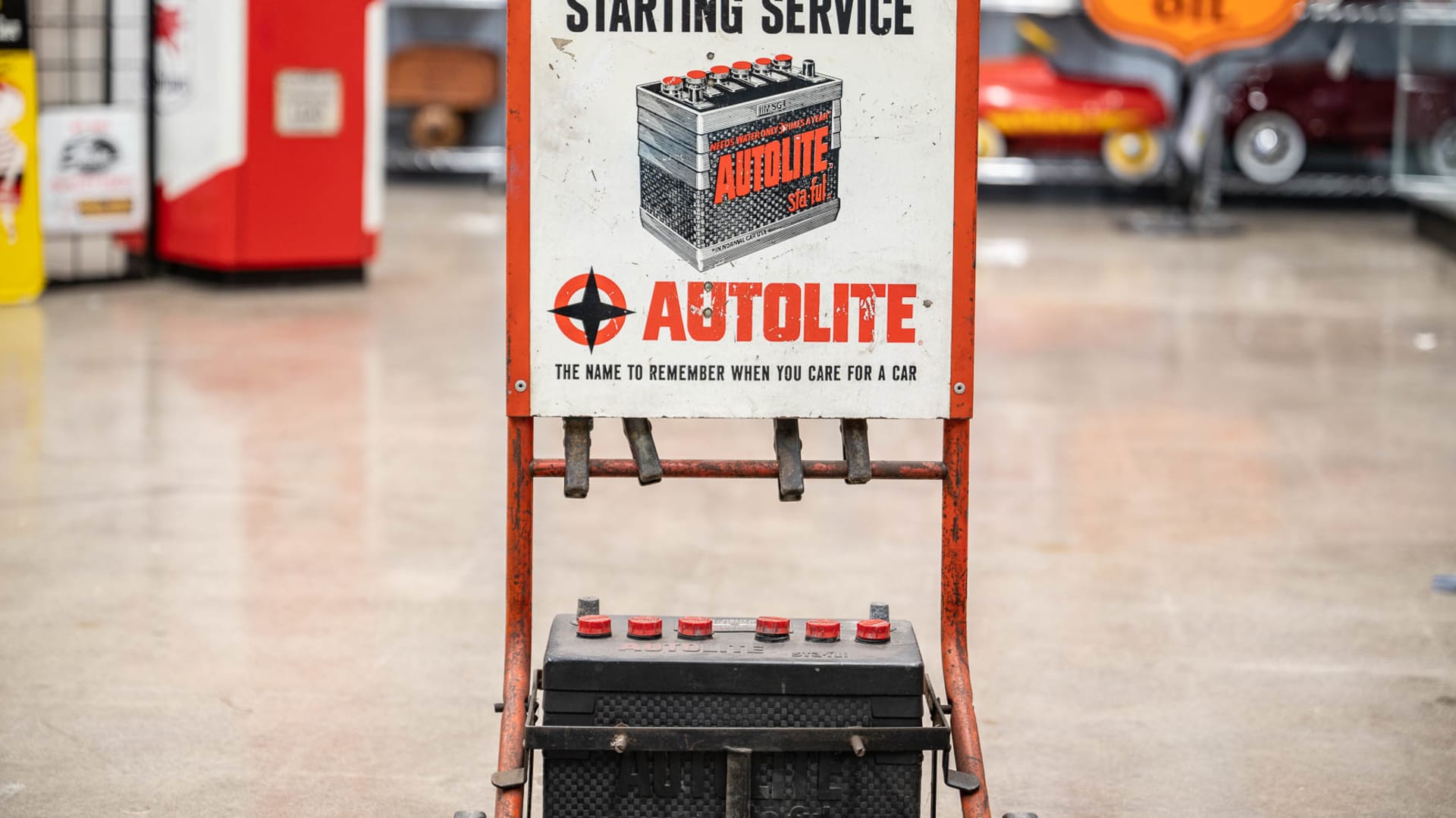 1960s Autolite Jumper Battery Cart at The World’s Largest Road Art ...