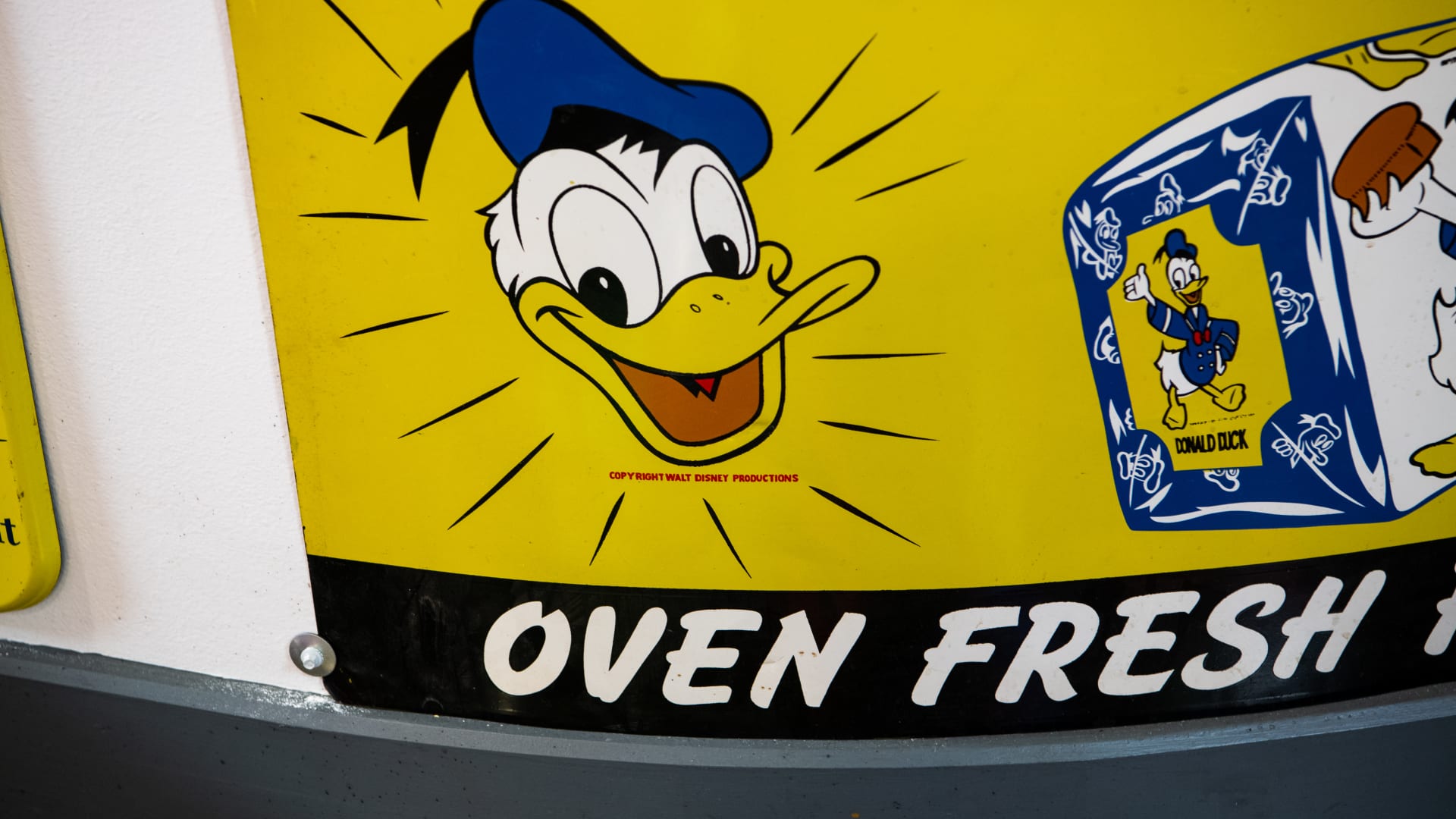 1950s-1960s Donald Duck Bread Single-Sided Tin Sign at The World’s ...