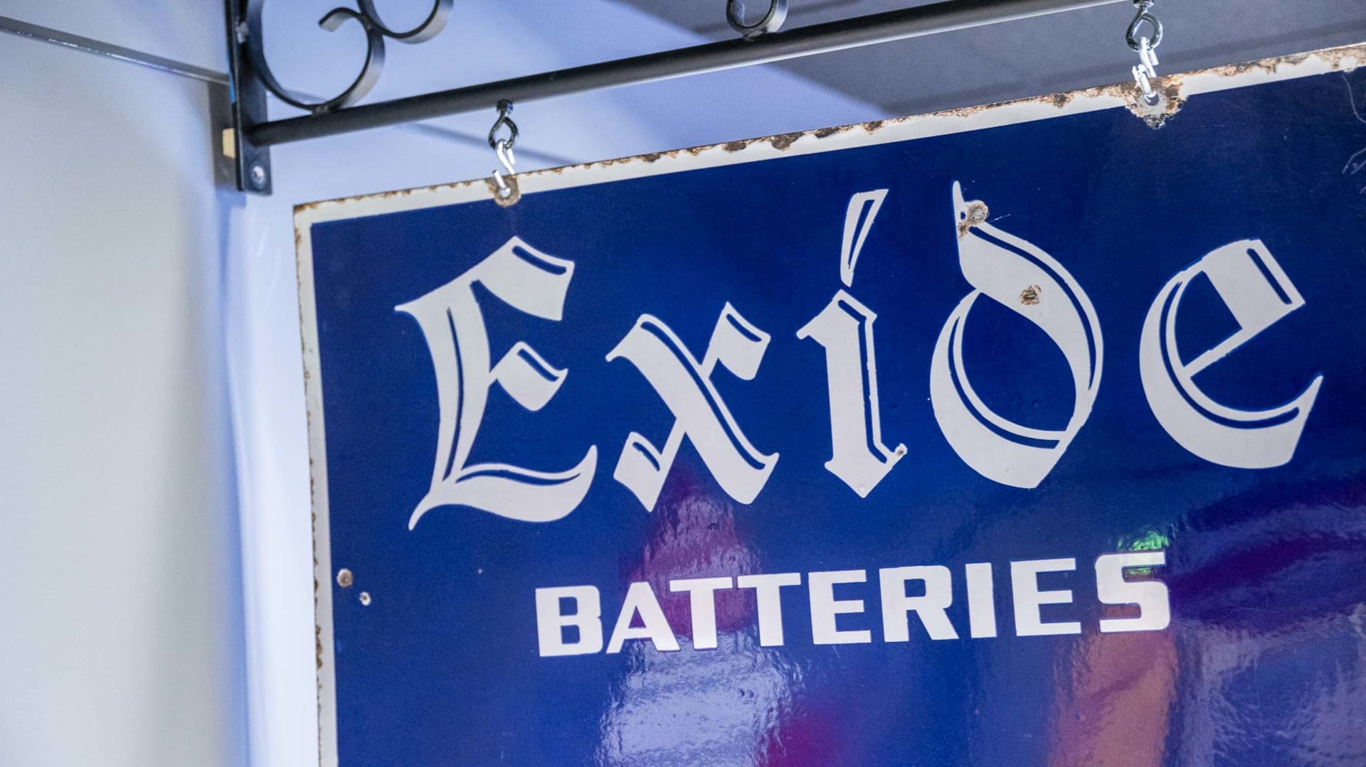 1930s Exide Batteries Double-Sided Porcelain Sign at The World’s ...