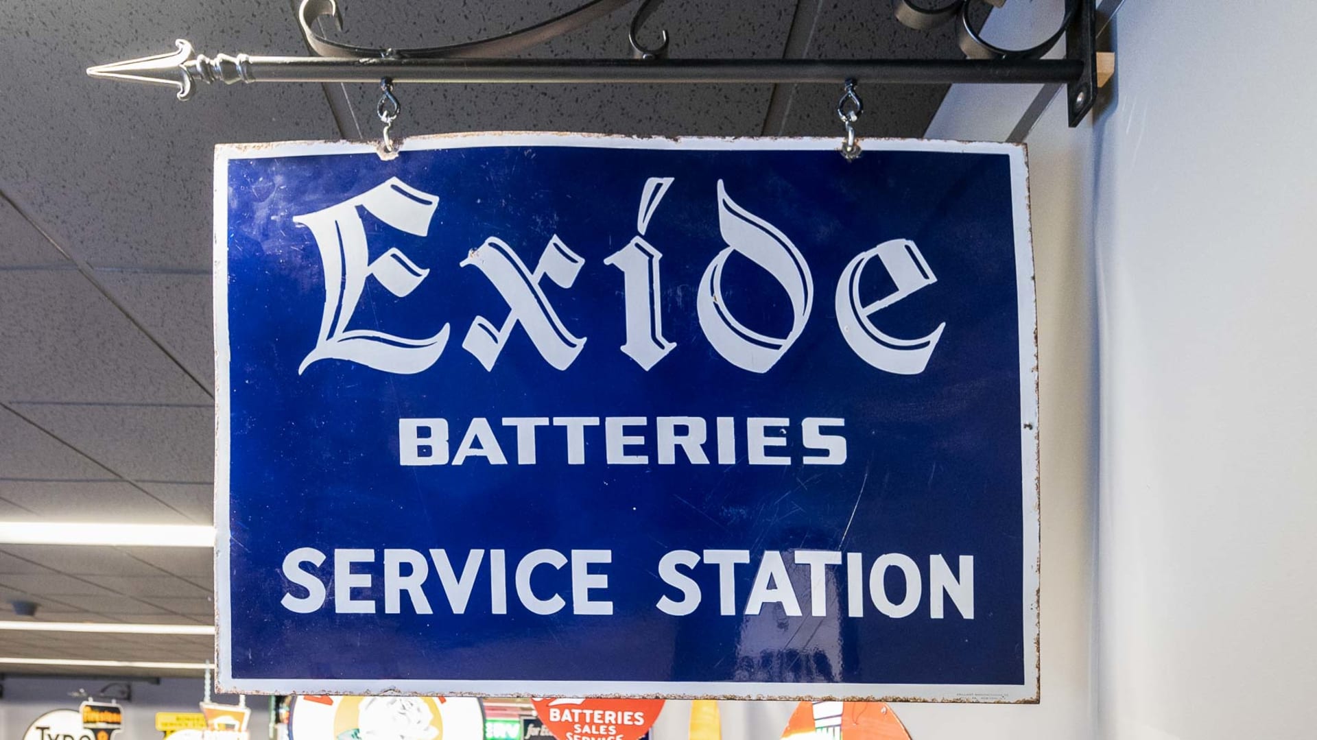 1930s Exide Batteries Double-Sided Porcelain Sign at The World’s ...