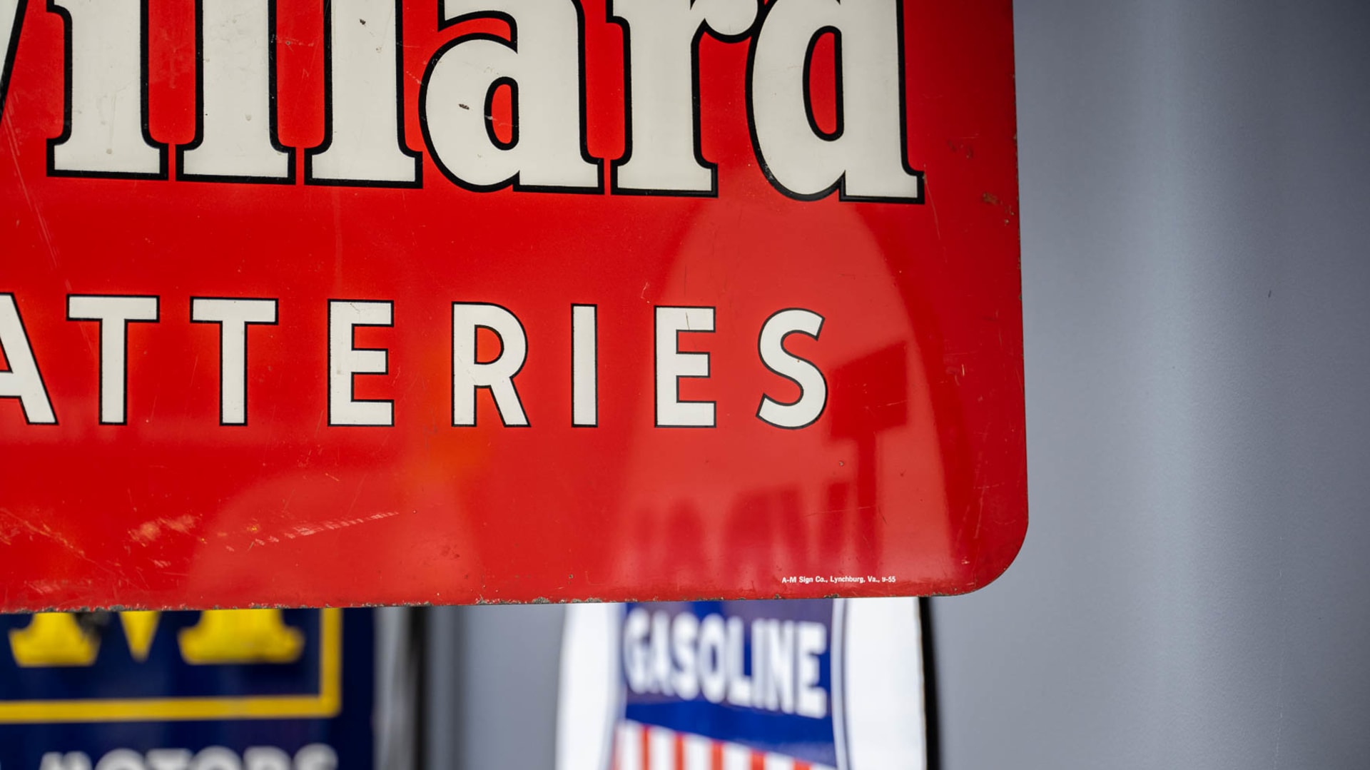 1955 Willard Batteries Double-Sided Tin Sign at The World’s Largest ...