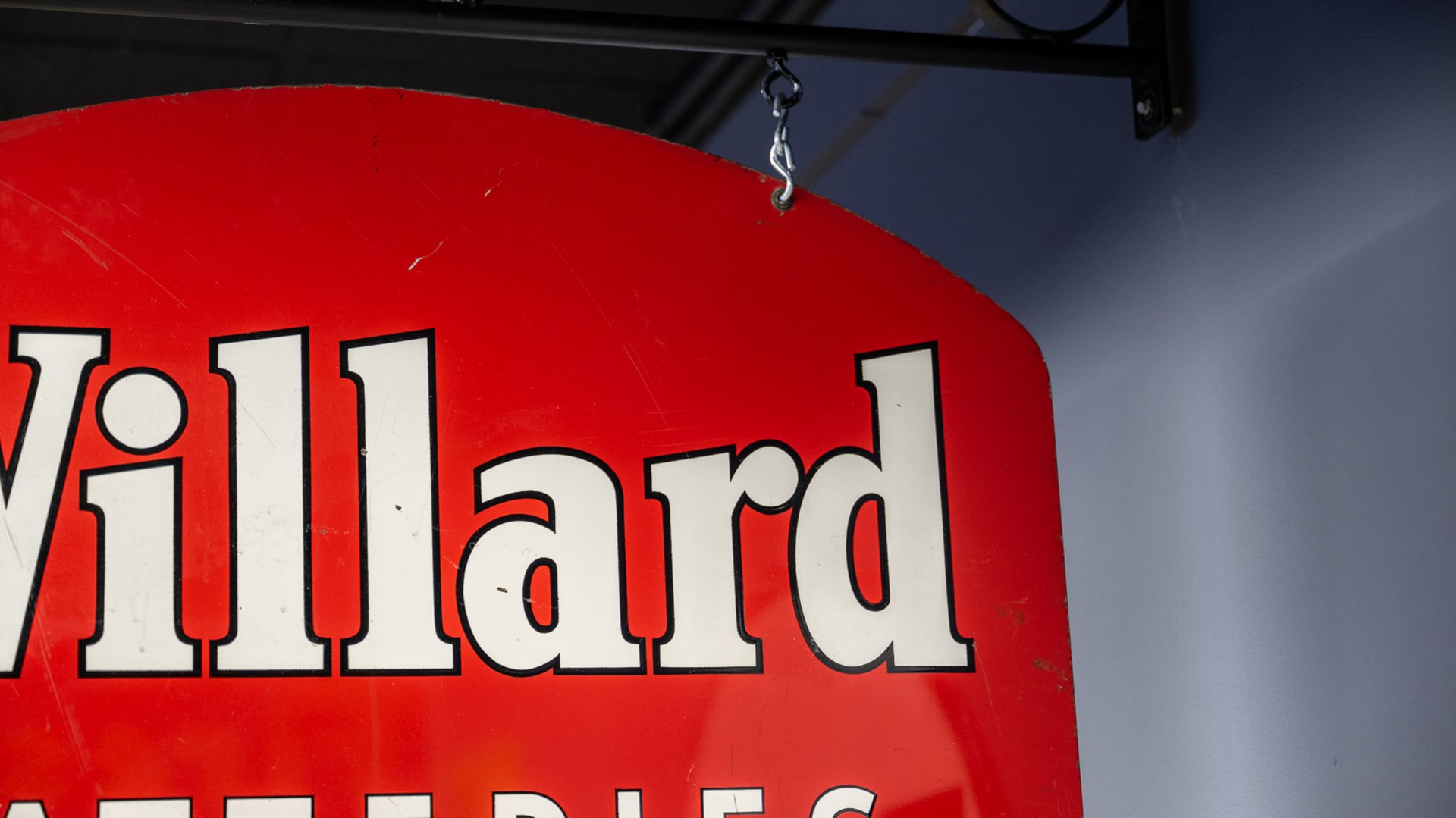 1955 Willard Batteries Double-Sided Tin Sign at The World’s Largest ...