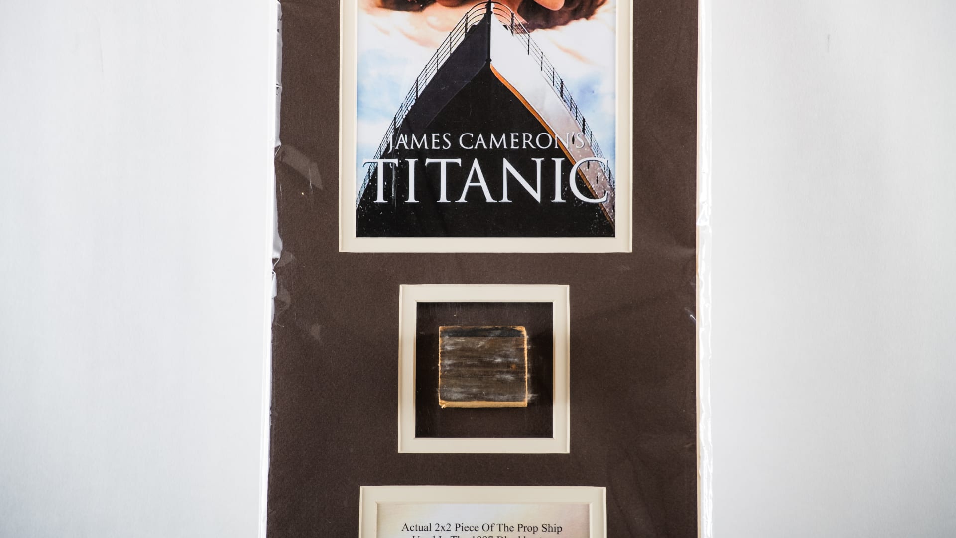 1997 Titanic Piece of Prop Ship Collage at Indy 2023 as Z236 - Mecum ...