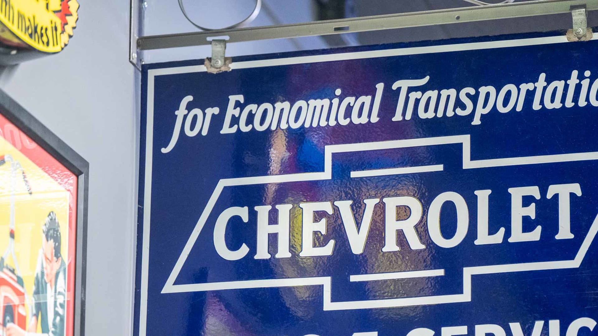 Chevrolet Sales & Service Double-Sided Porcelain Sign at The World’s ...