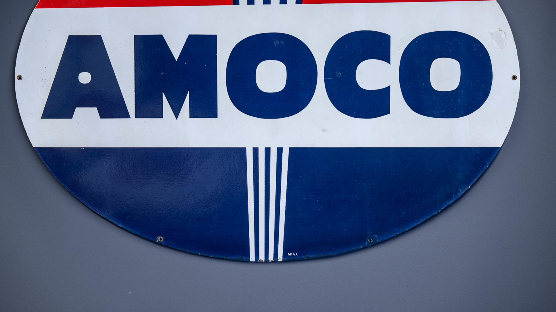 Amoco Single-Sided Porcelain Sign at The World’s Largest Road Art Auction 2023 as F349 - Mecum ...