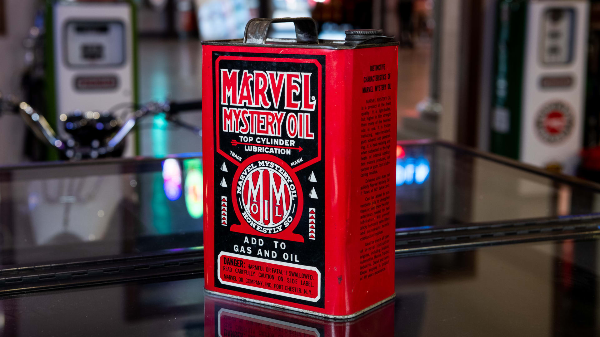 1950s Marvel Mystery Oil Top Cylinder Lubrication Can at The World’s ...