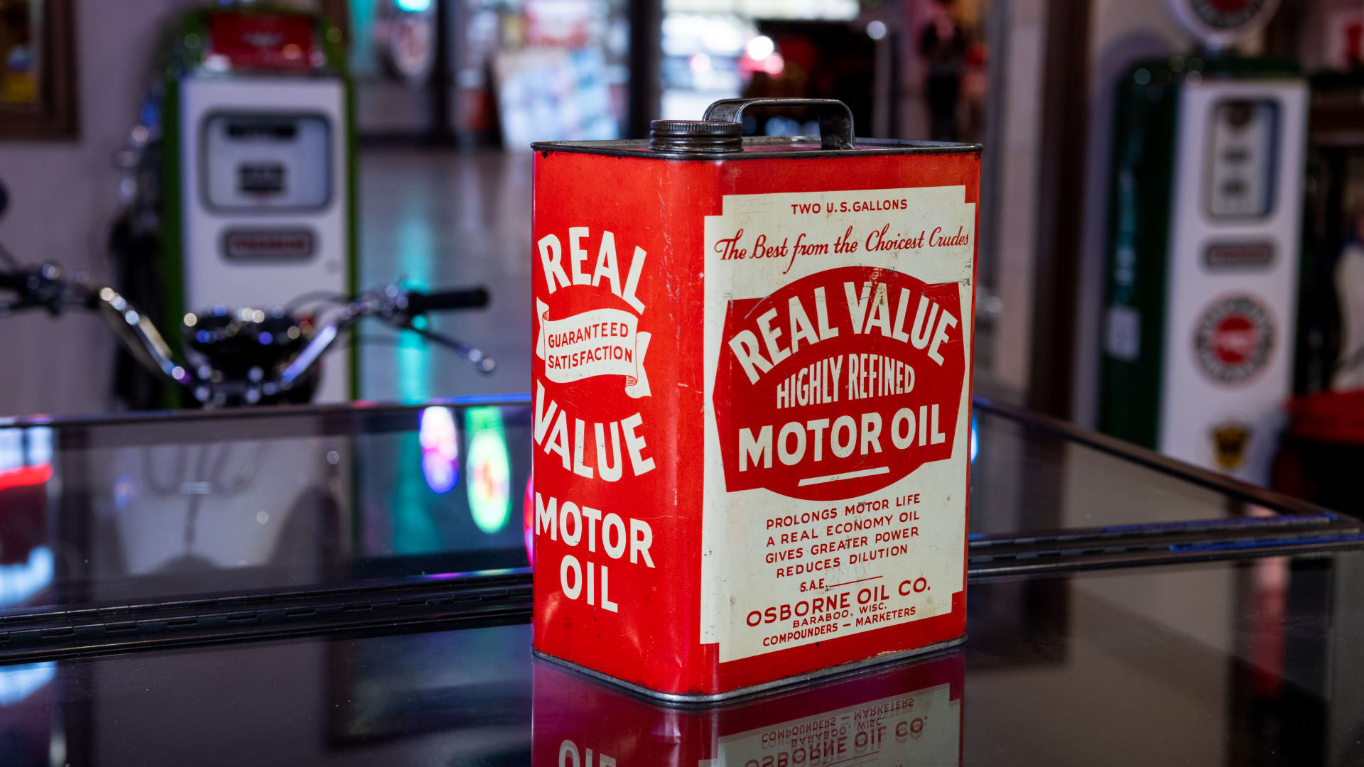 Real Value Highly Refined Motor Oil Can at The World’s Largest Road Art ...
