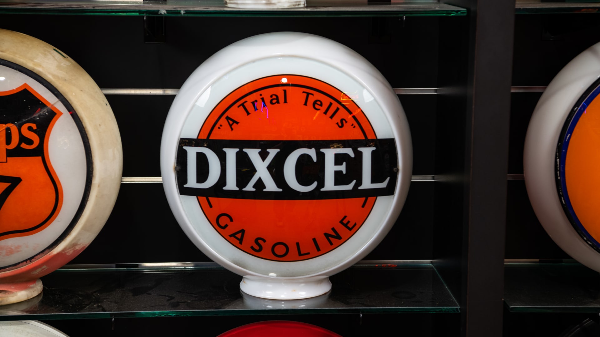 Dixcel Gasoline Glass Globe at The World’s Largest Road Art Auction ...