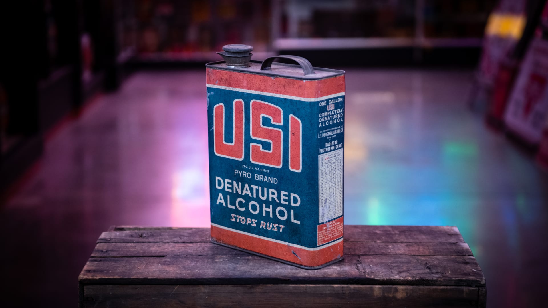 1930s USI Denatured Alcohol 1-Gallon Alcohol Can at The World’s Largest ...