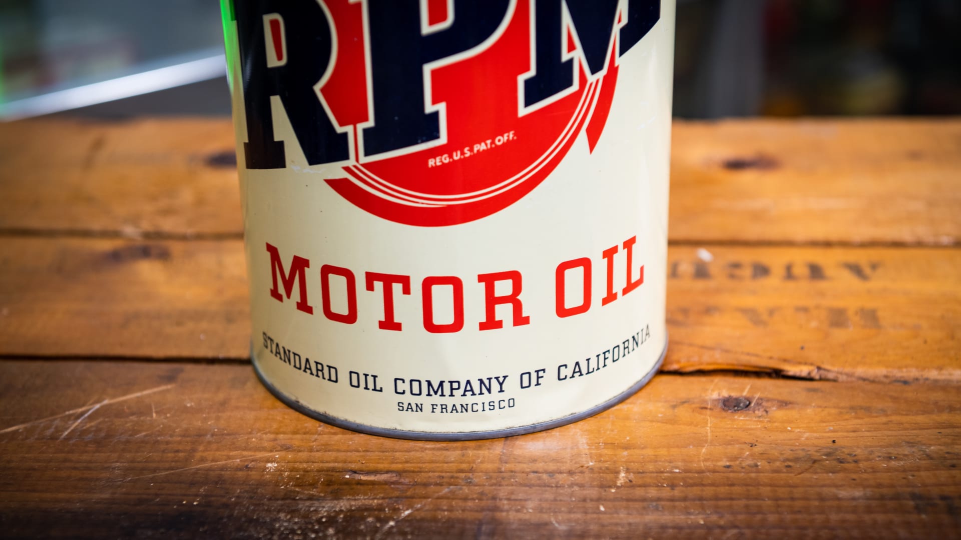RPM Motor Oil 5-Quart Oil Can at The World’s Largest Road Art Auction ...