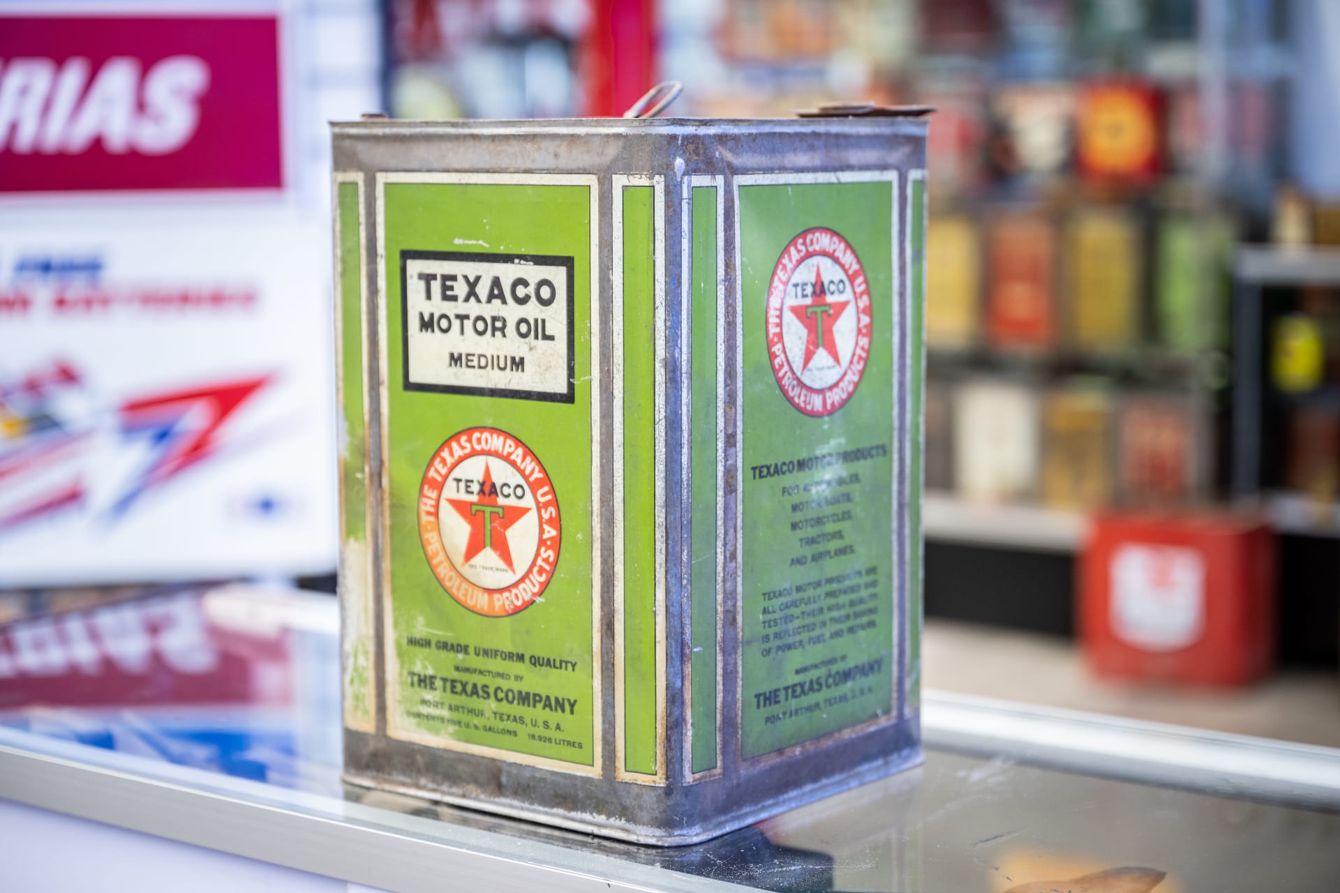 Texaco Motor Oil 5-Gallon Oil Can at The World’s Largest Road Art ...