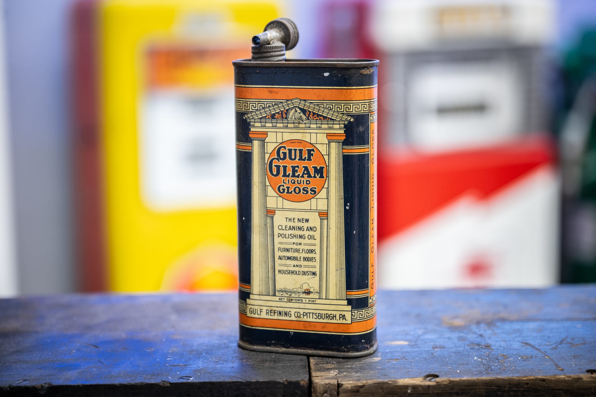 Gulf Cream Liquid Gloss 1-Pint Oil Can at The World’s Largest Road Art ...