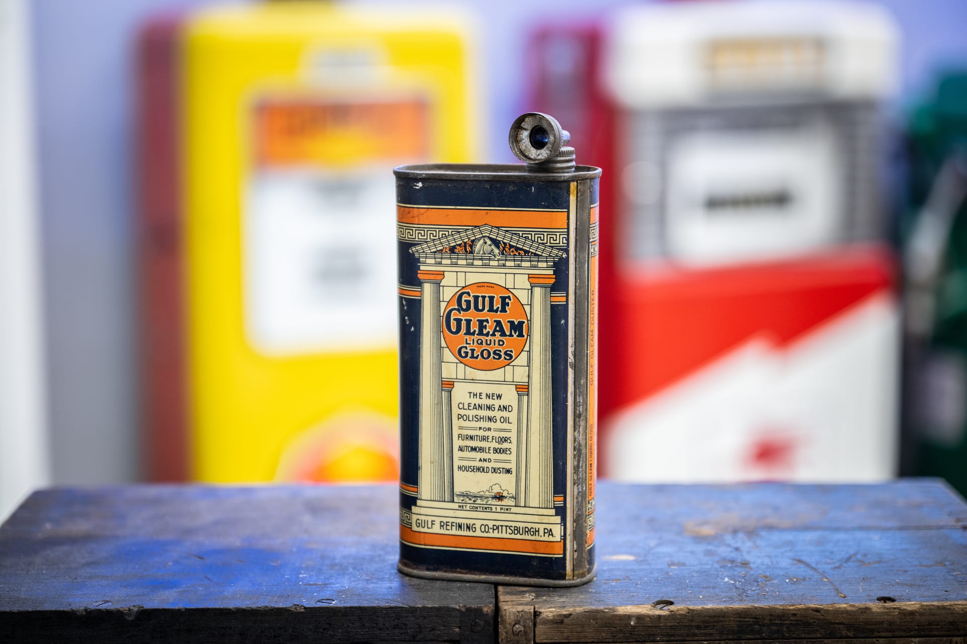 Gulf Cream Liquid Gloss 1-Pint Oil Can at The World’s Largest Road Art ...