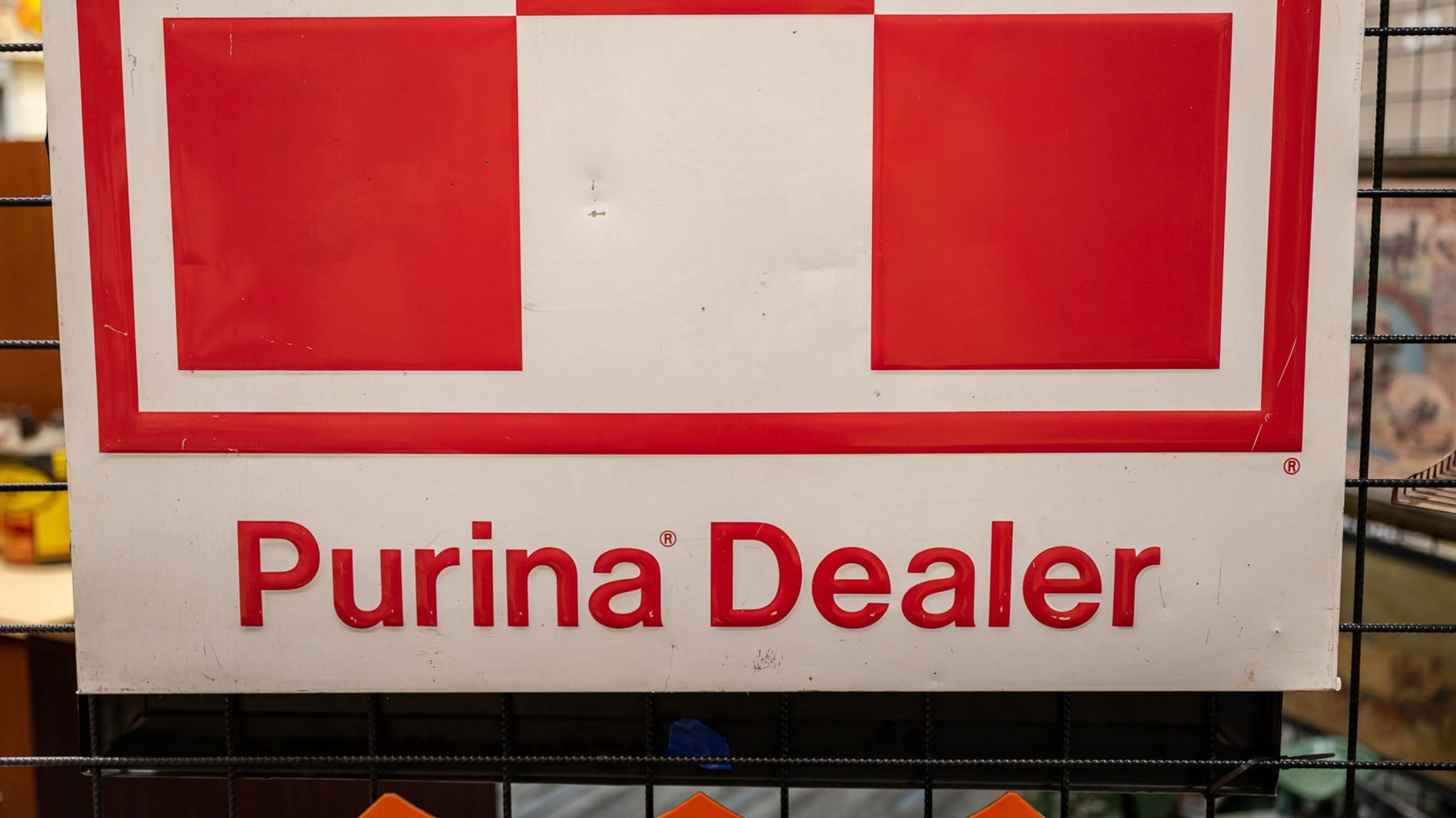 Purina Single-Sided Embossed Tin Dealership Sign at The World’s Largest ...