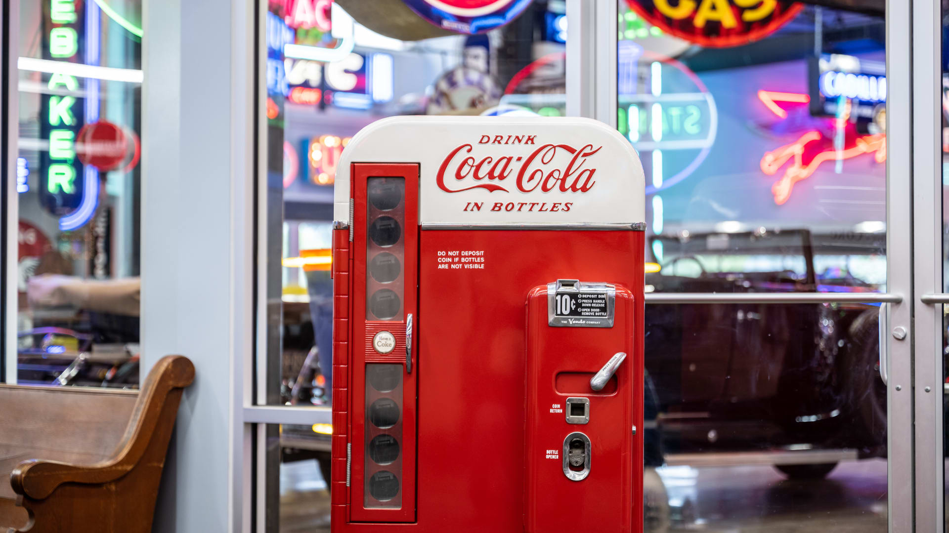 Coca-Cola Vendo Coin-Operated Machine at The World’s Largest Road Art ...